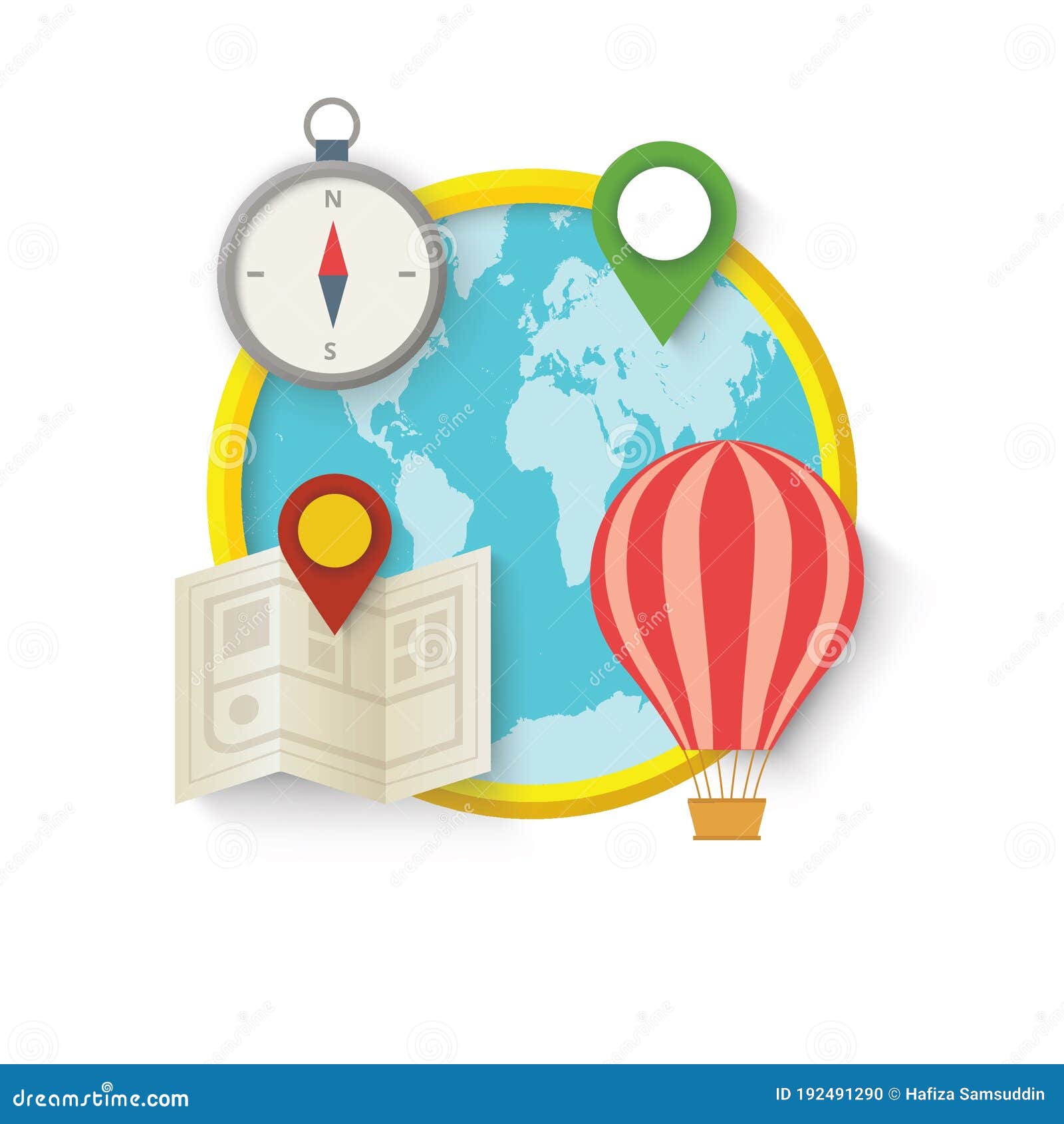 Geographical Concept Design. Stock Vector - Illustration of country ...