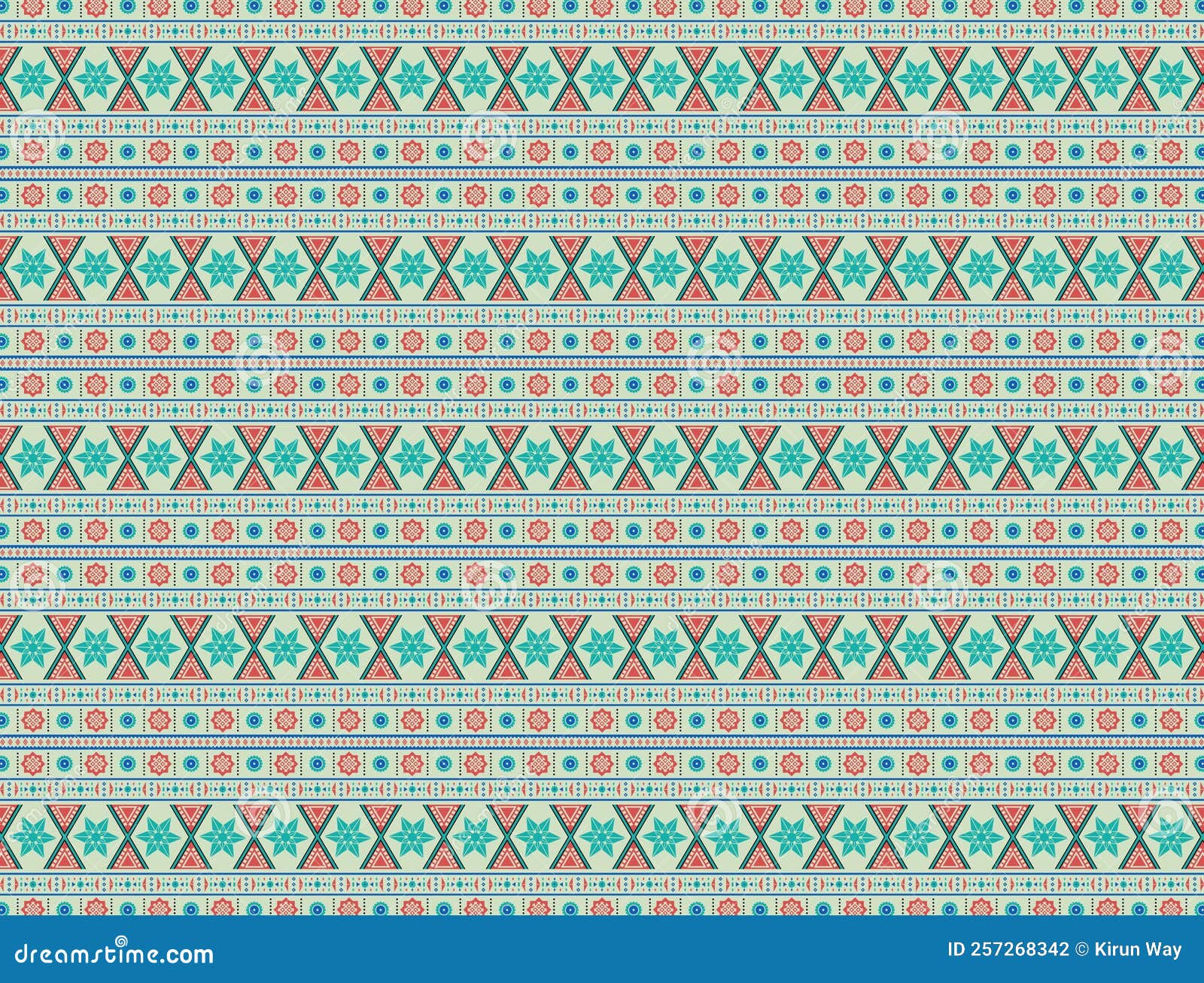 Geographical Seamless Pattern Theme Tribe Stock Illustration ...