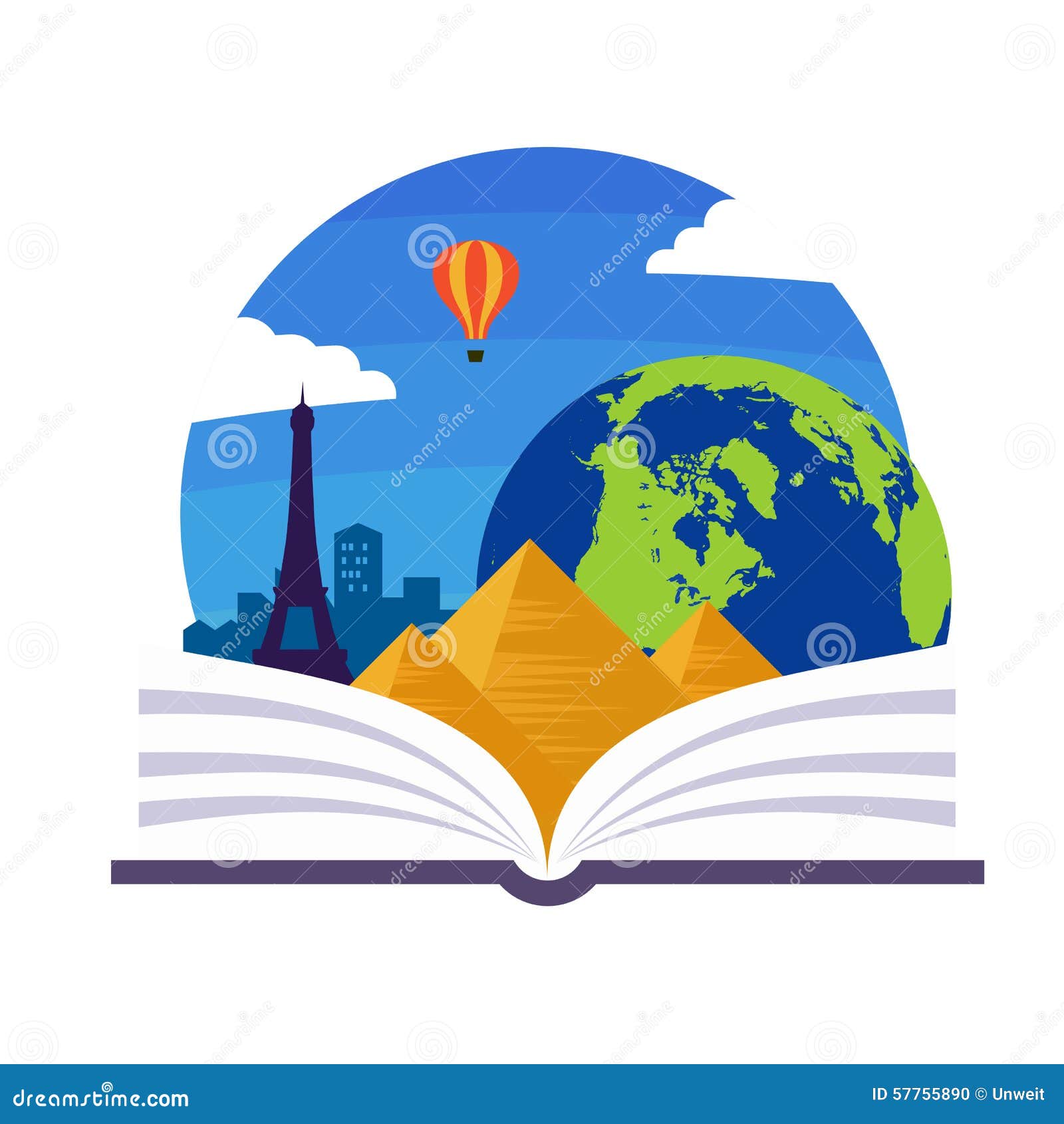 Geography Emblem stock vector. Illustration of design - 57755890