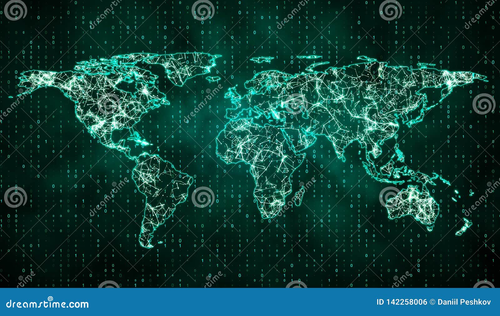 Geography and Futuristic Concept Stock Illustration - Illustration of ...