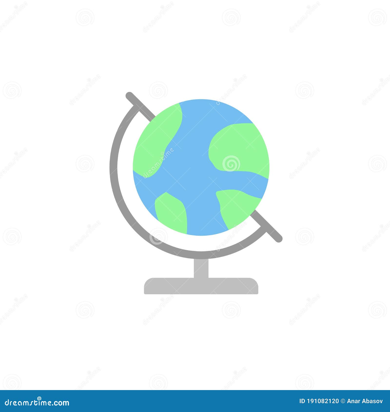 Geography, Globe Icon. Simple Color Vector Elements of Knowledge Icons ...