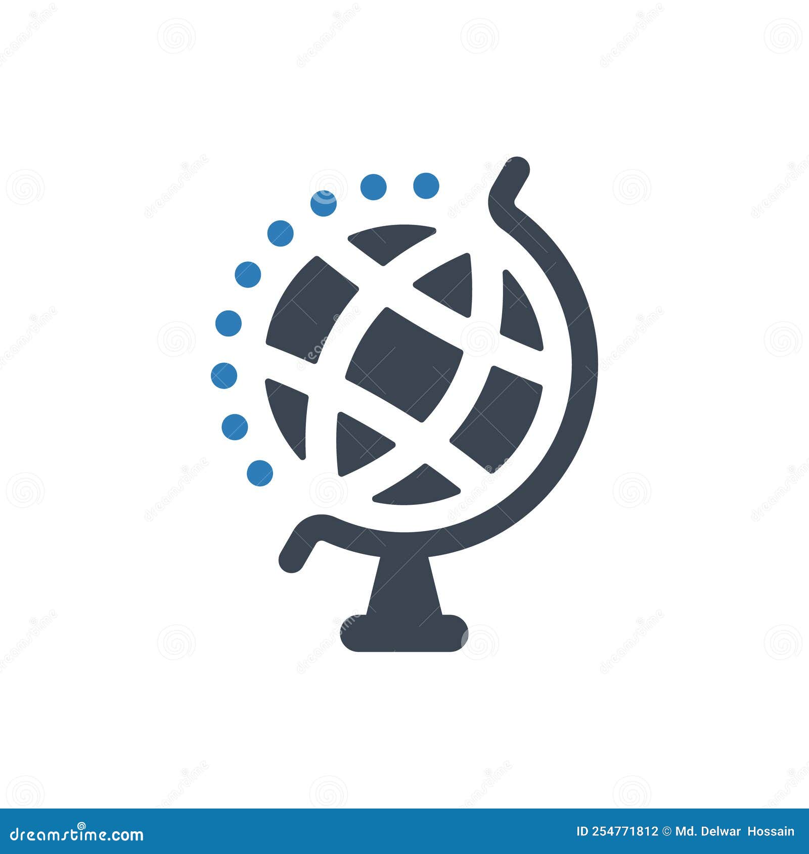 Geography map icon stock vector. Illustration of illustrations - 254771812