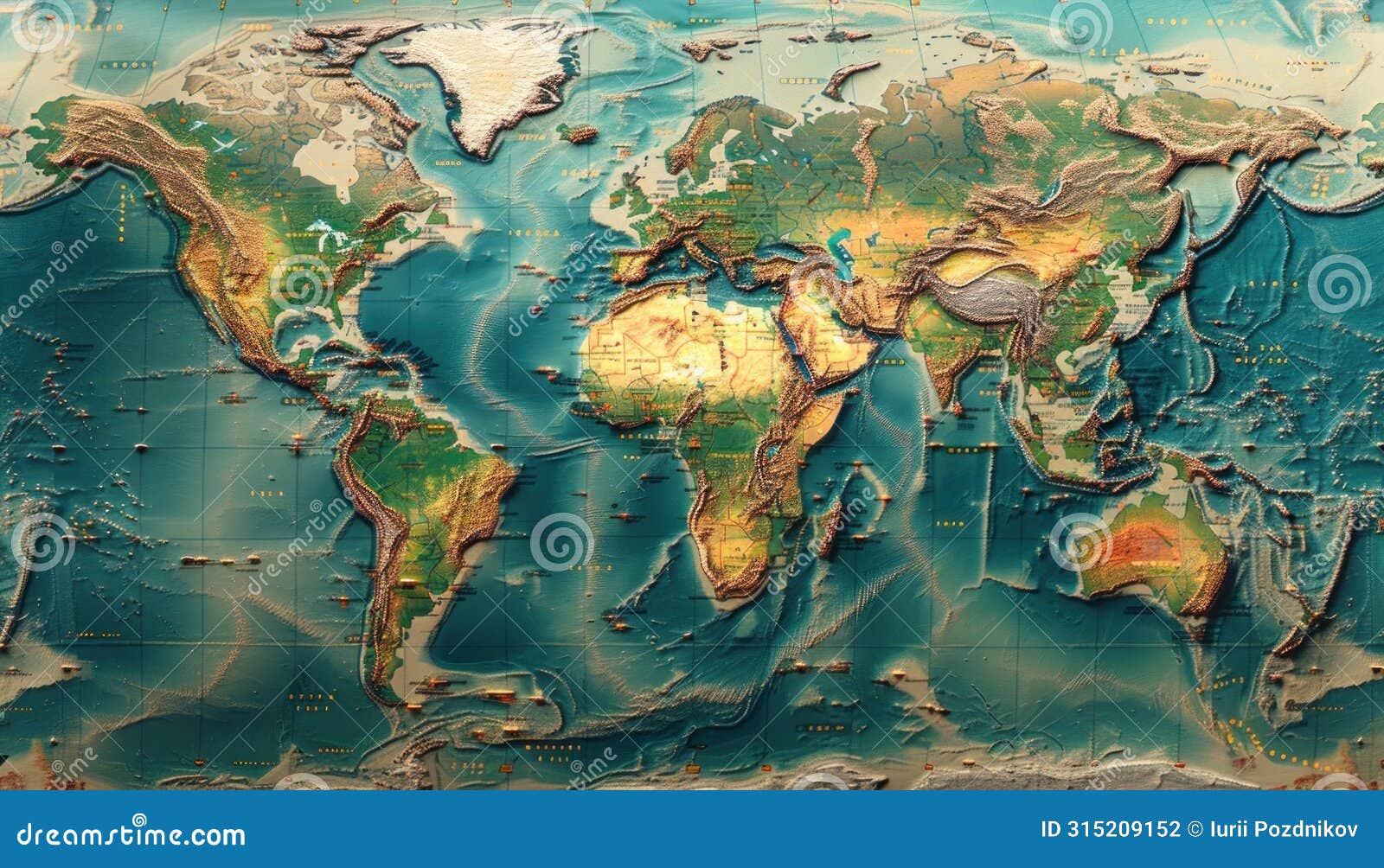 Geography of Oil Fields Around the World Stock Photo - Image of ...