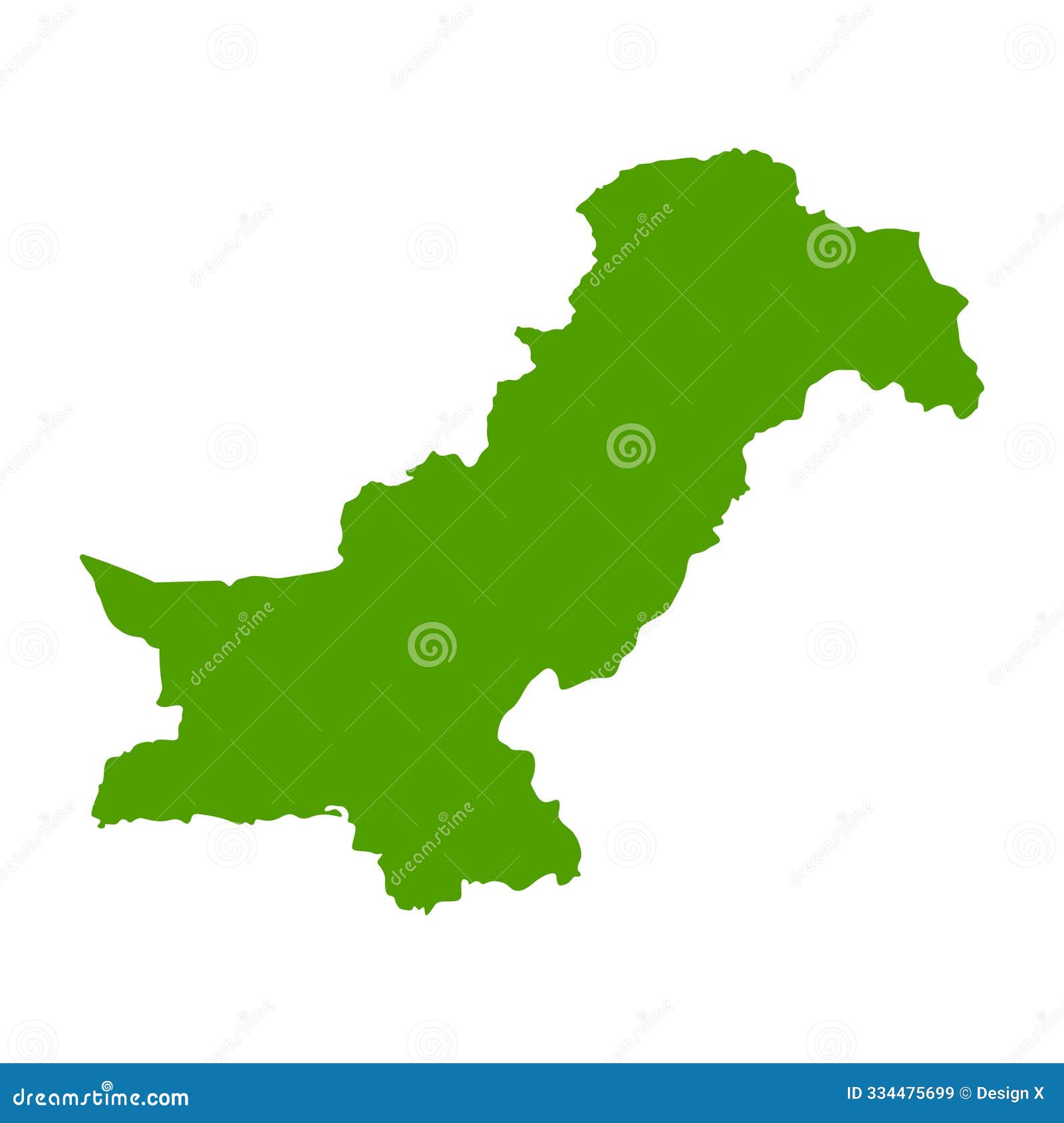 Geography Pakistani Map Vector Icon. Map Of Pakistan. Detailed Line Map ...