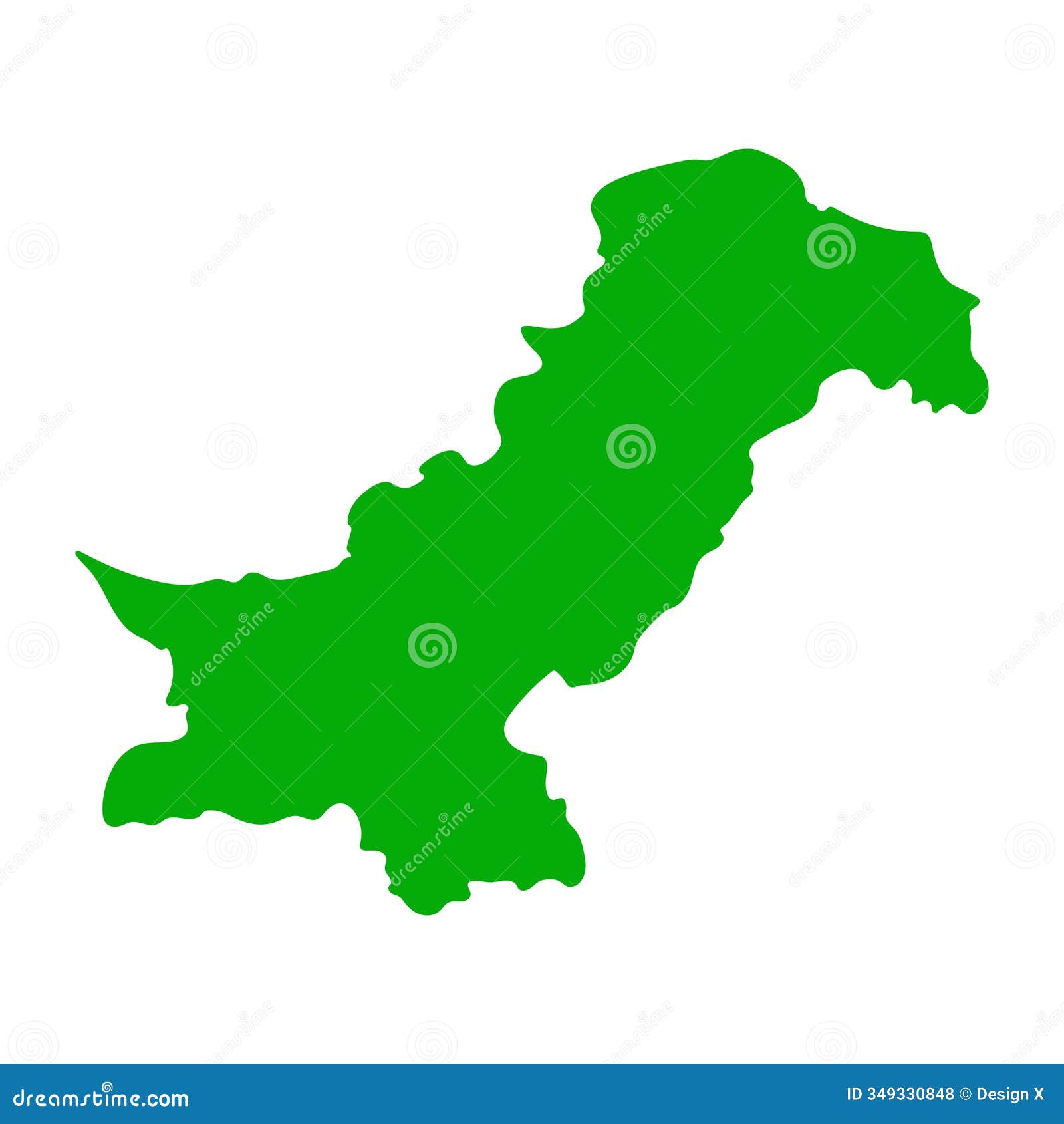 Geography Pakistani Map Vector Icon. Map Of Pakistan. Detailed Line Map ...