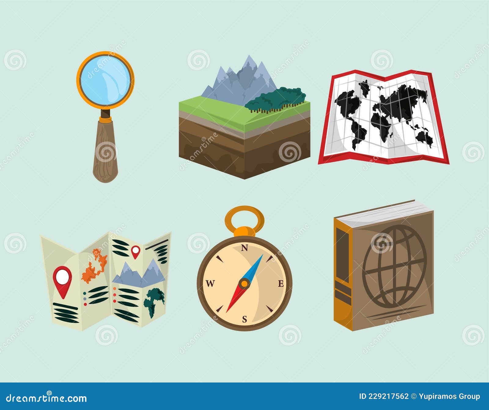 Geography Study Smartphone Interface Vector Template. Mobile App Page ...