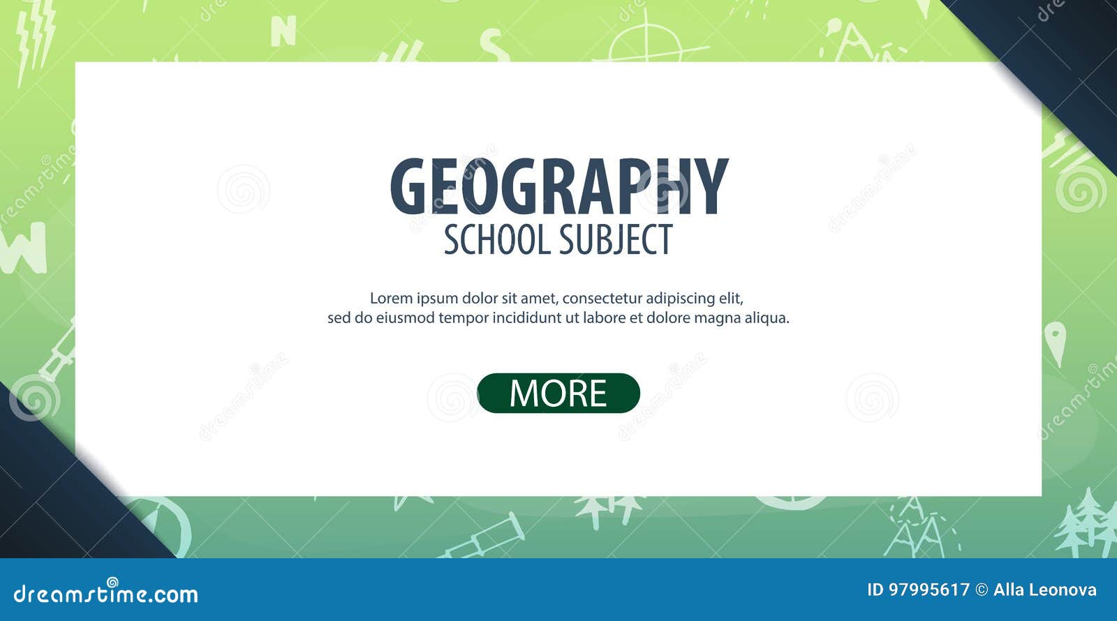 Geography Subject. Back To School Background. Education Banner. Royalty ...