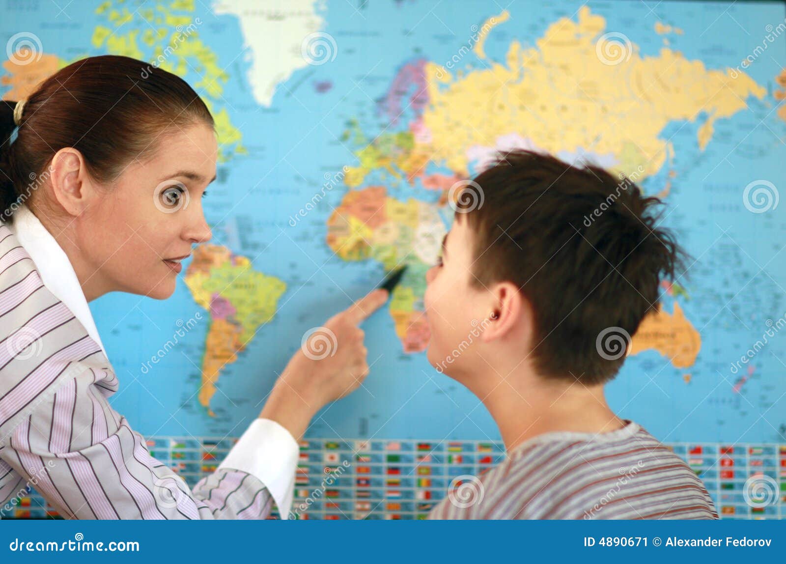 Geography teacher stock image. Image of education, cartography - 4890671