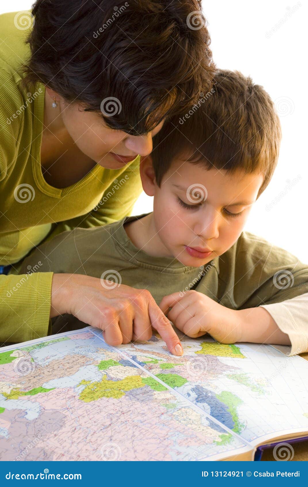 Geography Teacher With Child Royalty-Free Stock Photography ...