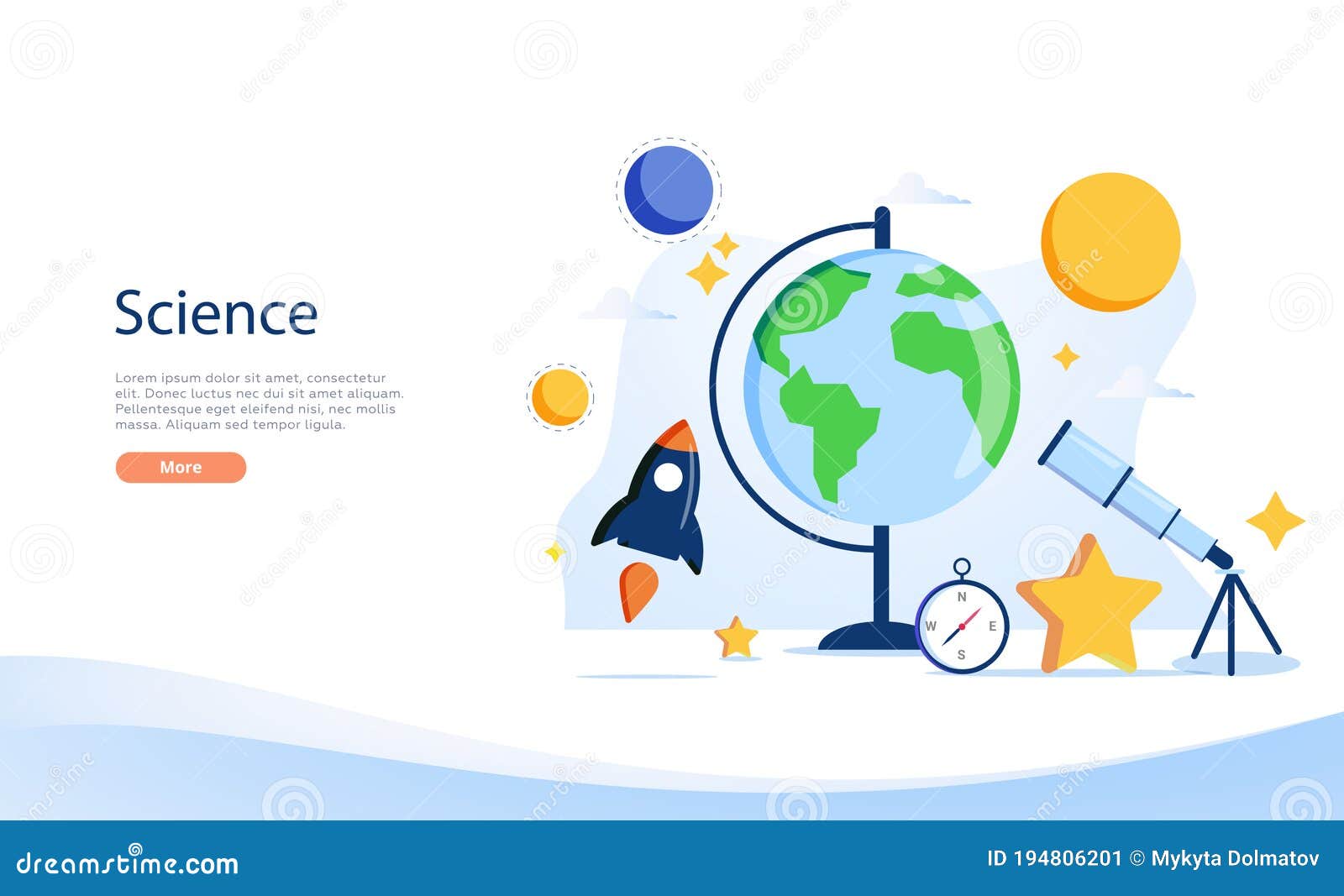 Geography Vector Illustration. Flat Tiny Atlas Earth Study Online ...