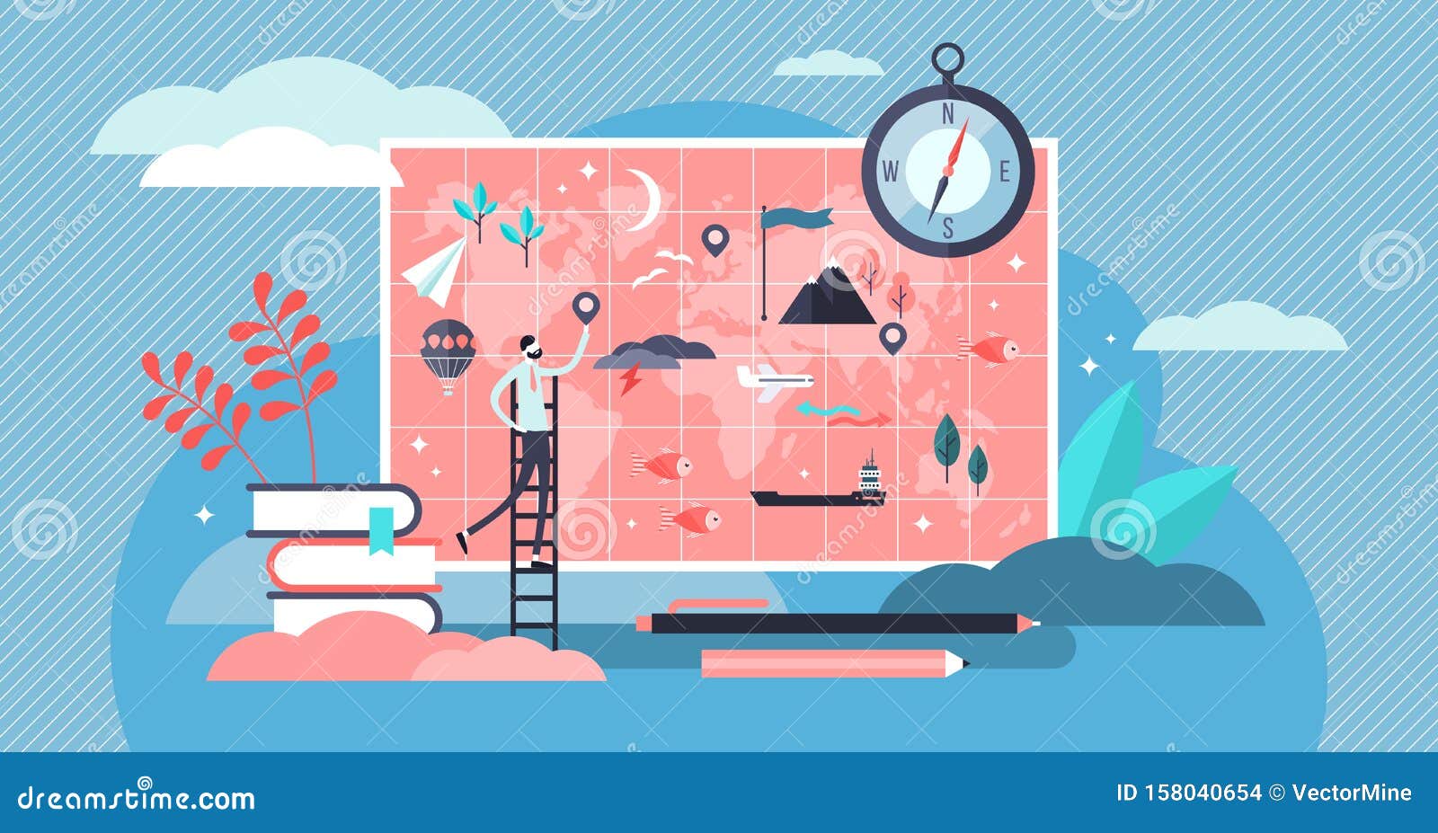 Geography Cartoons, Illustrations & Vector Stock Images - 1112180 ...