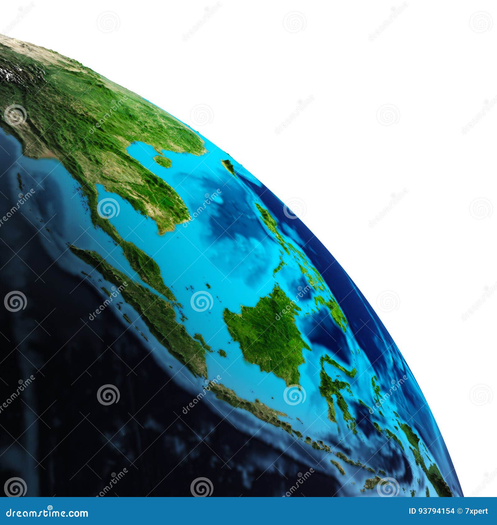 Geography white isolated stock illustration. Illustration of continents ...
