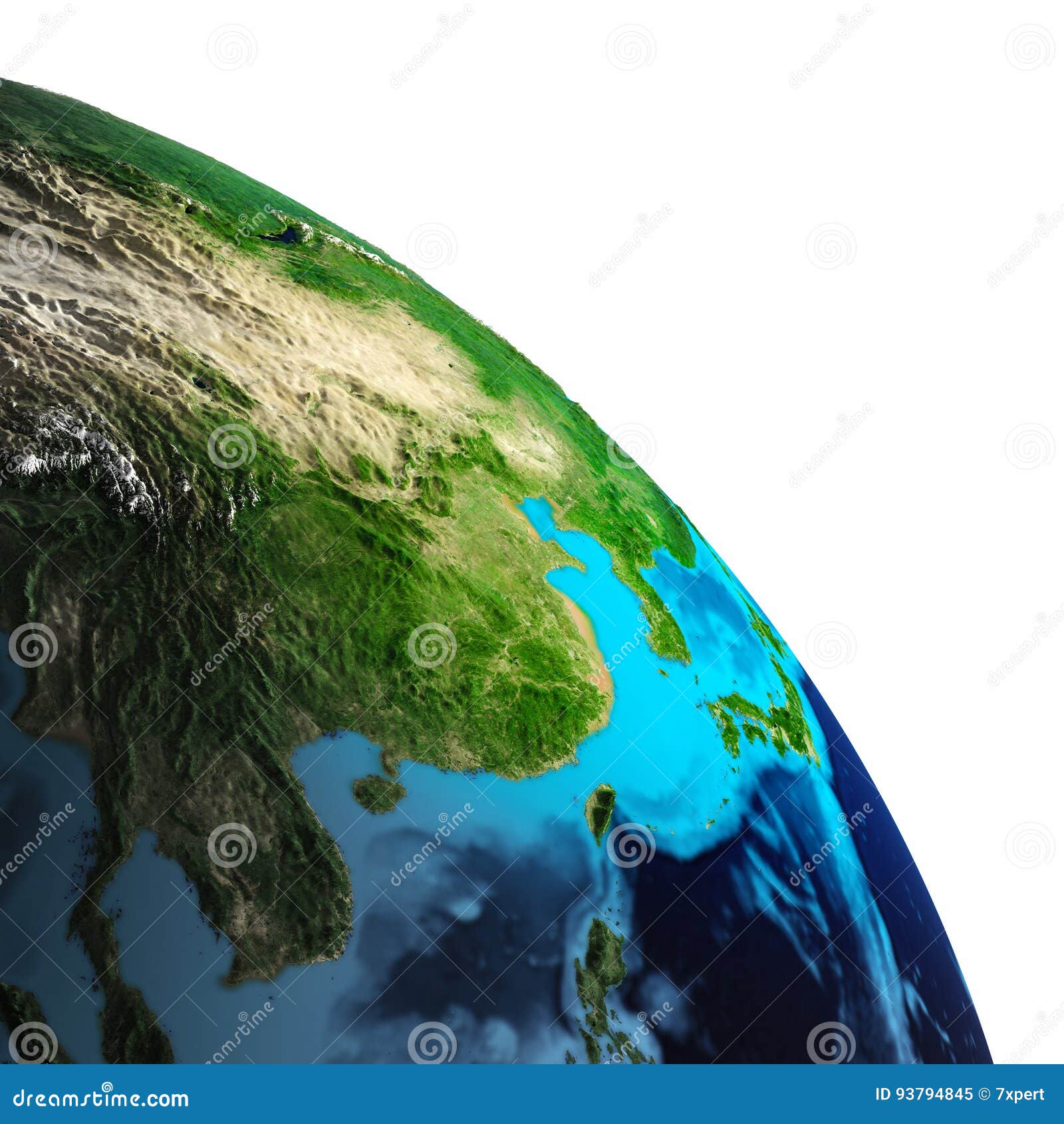 Geography white isolated stock illustration. Illustration of islands ...