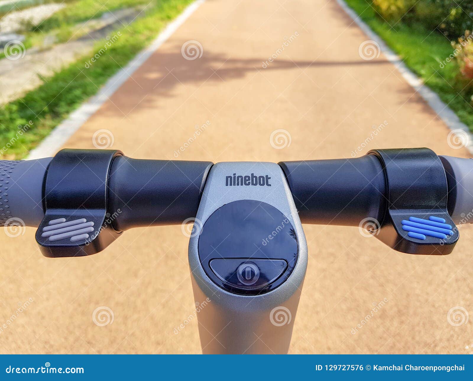 Ninebot by Segway ES2 Kickscooter`s Handle with Its LCD Control Panel ...