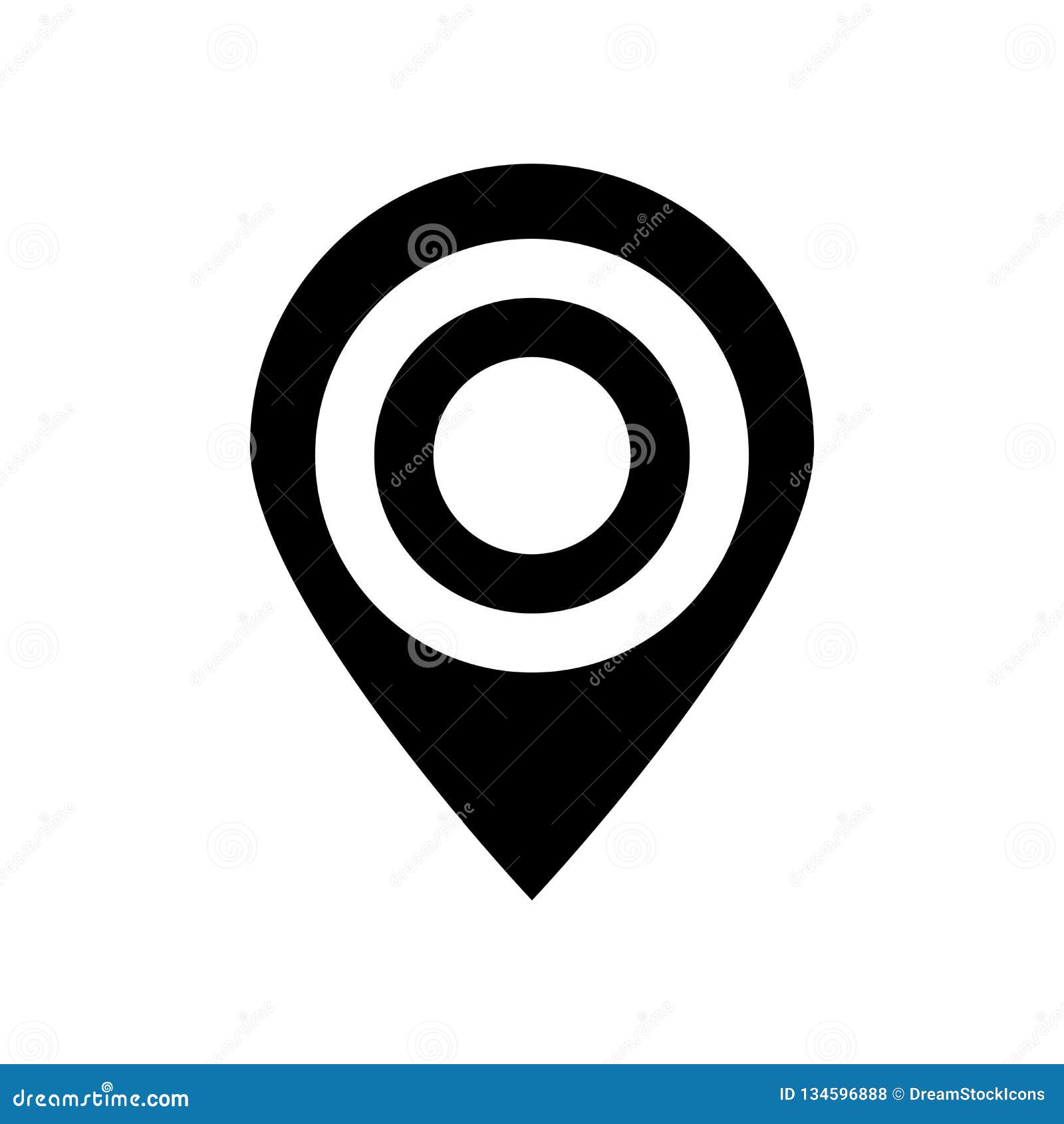 Geolocalization Map Isolated On White Background Stock Illustration ...