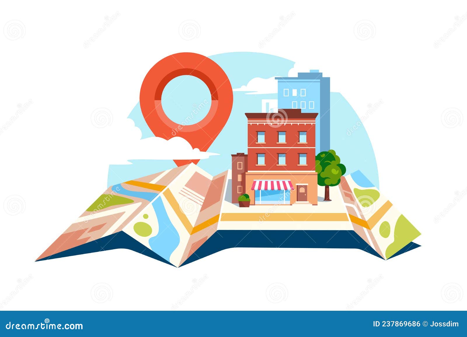 Geolocation City Map and Gps Navigation System Stock Vector ...