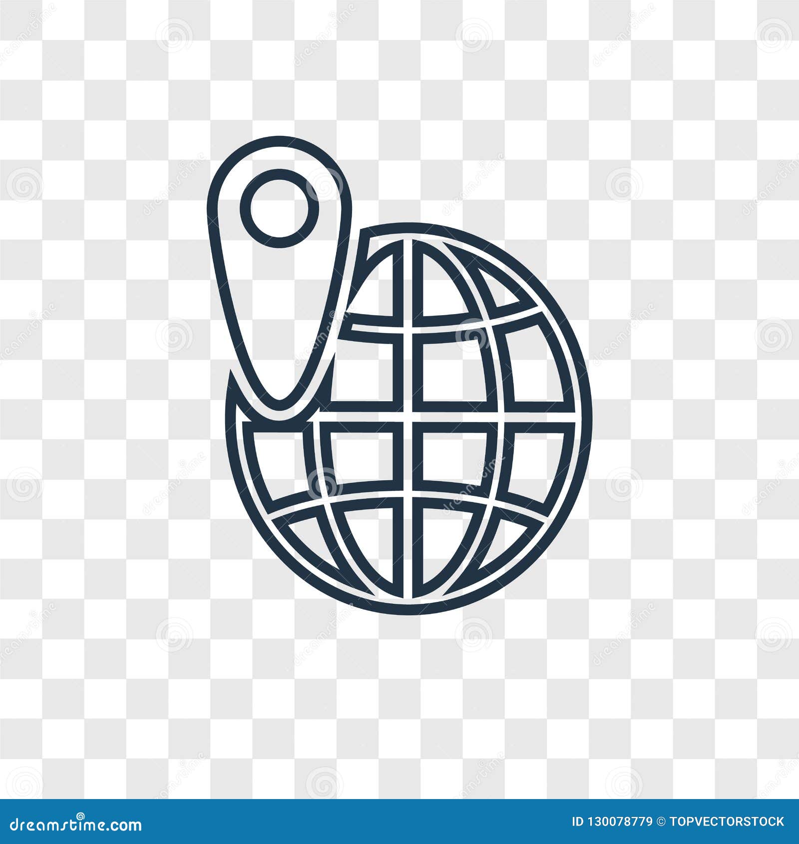 Geolocation Concept With Digital Glowing White Pin Marks On Blue World