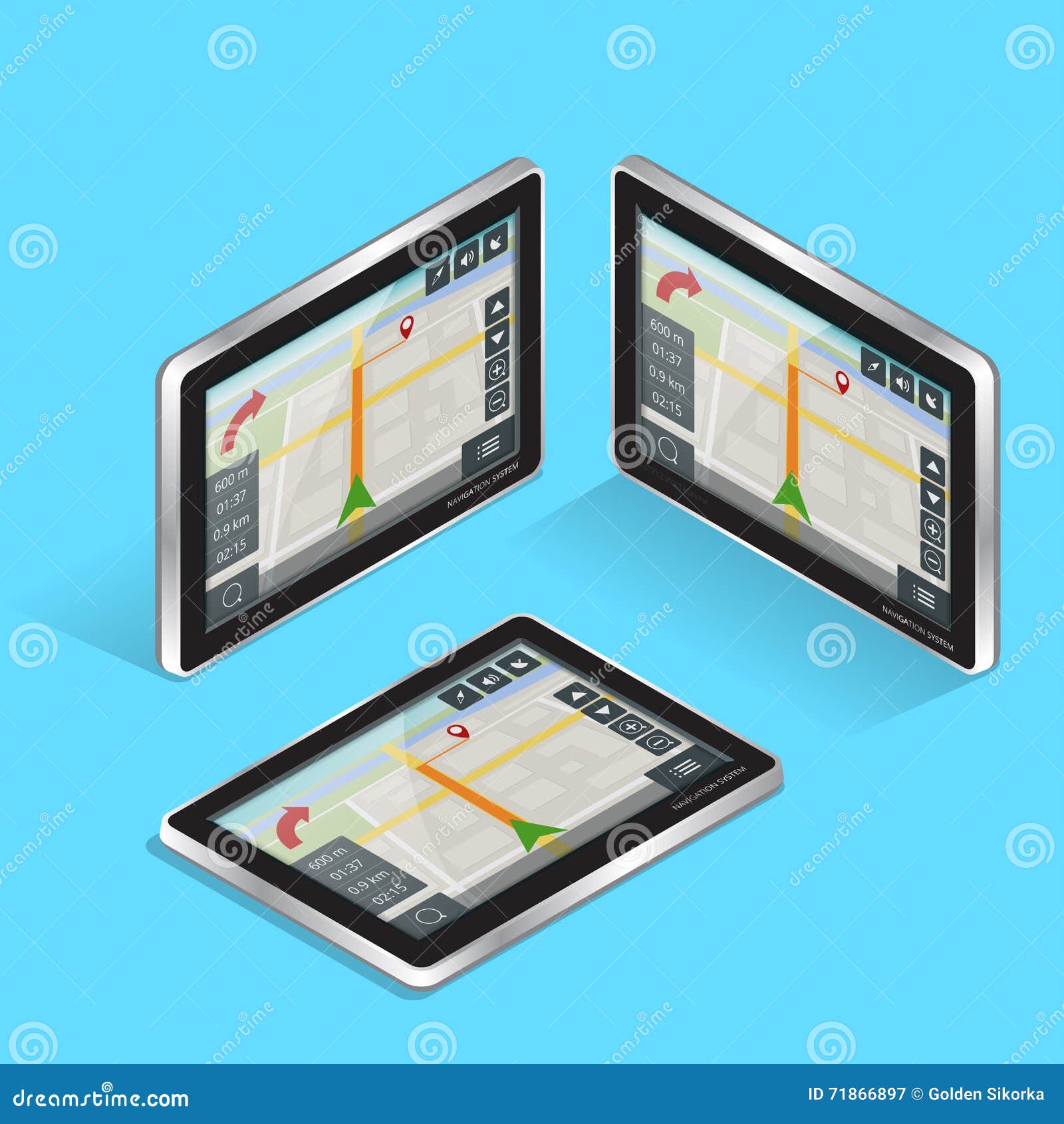 Geolocation Gps Navigation Touch Screen Tablet. Mobile GPS Navigation ...