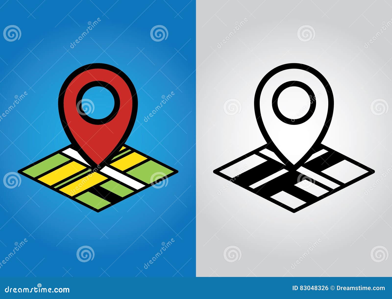 Geolocation icon stock illustration. Illustration of location - 83048326