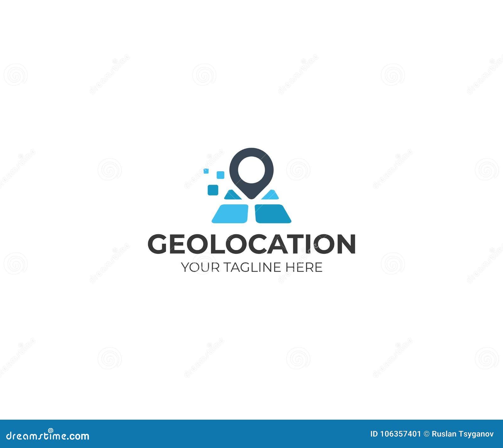 Geolocation Logo Template. Place Map Pointer Vector Design Stock Vector ...