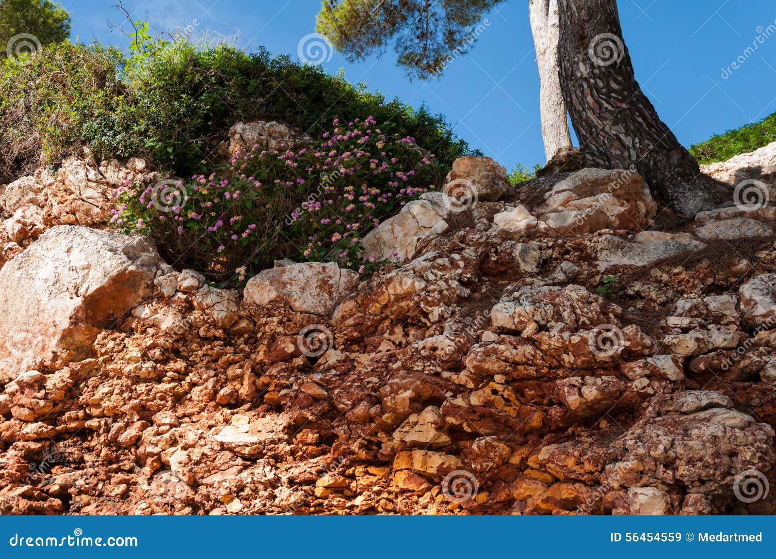 Geologic erosion stock image. Image of earth, mallorca - 56454559