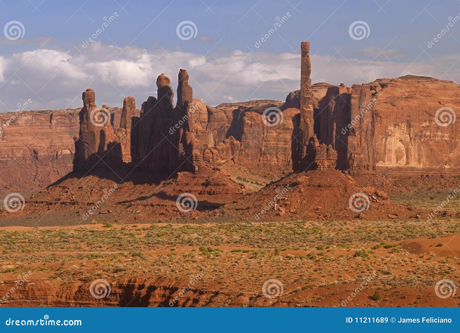 Geologic Formations in Monument Valley Stock Image - Image of geologic ...