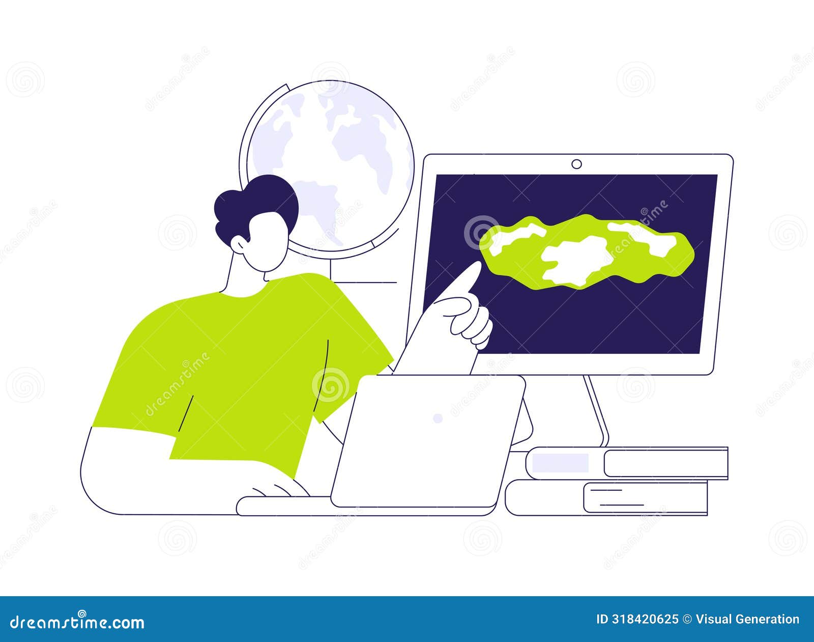 Geologic Mapping Abstract Concept Vector Illustration. Stock Vector ...