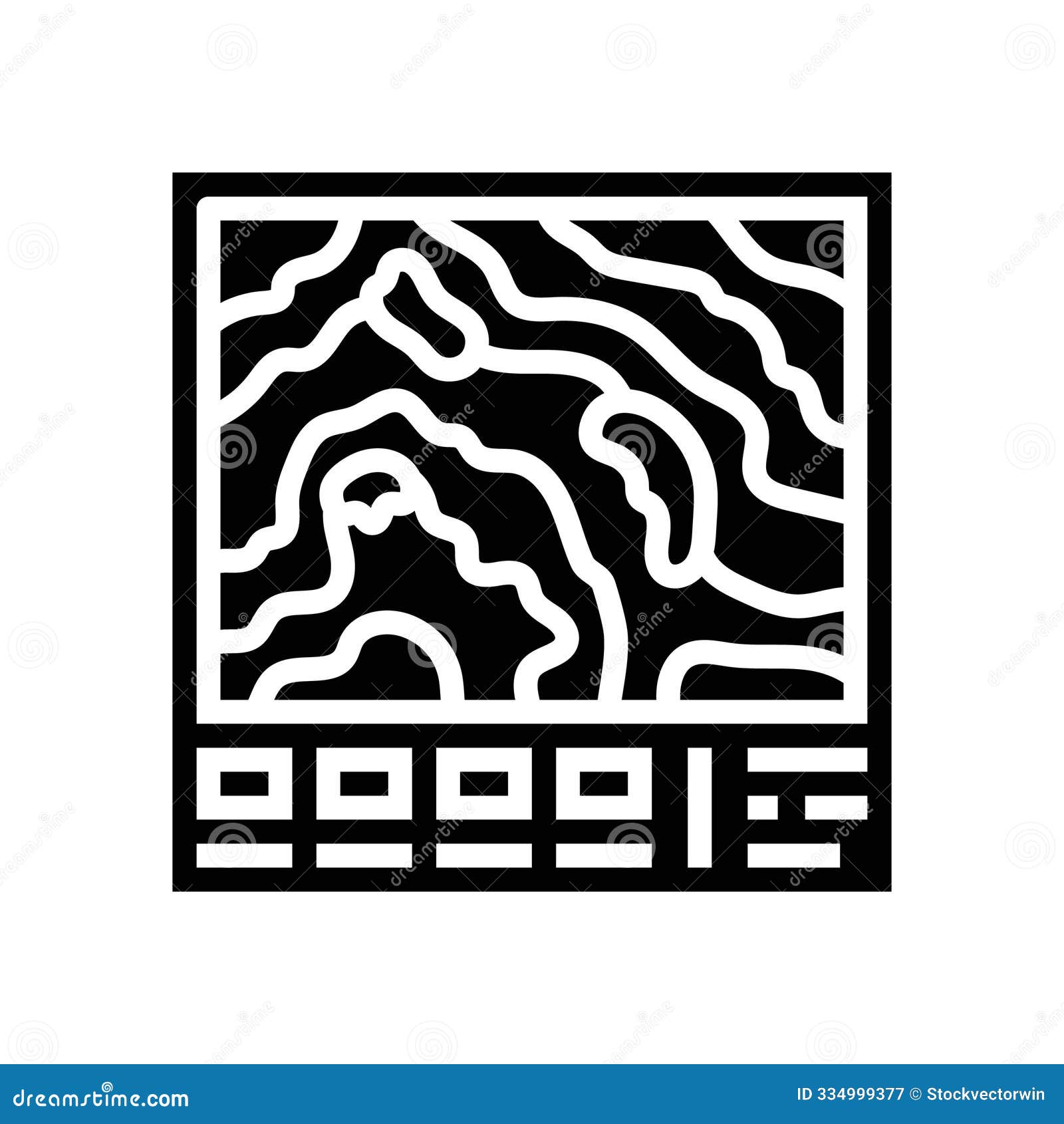 Geologic Mapping Mining Icon Doodle Illustration Royalty-Free Cartoon ...