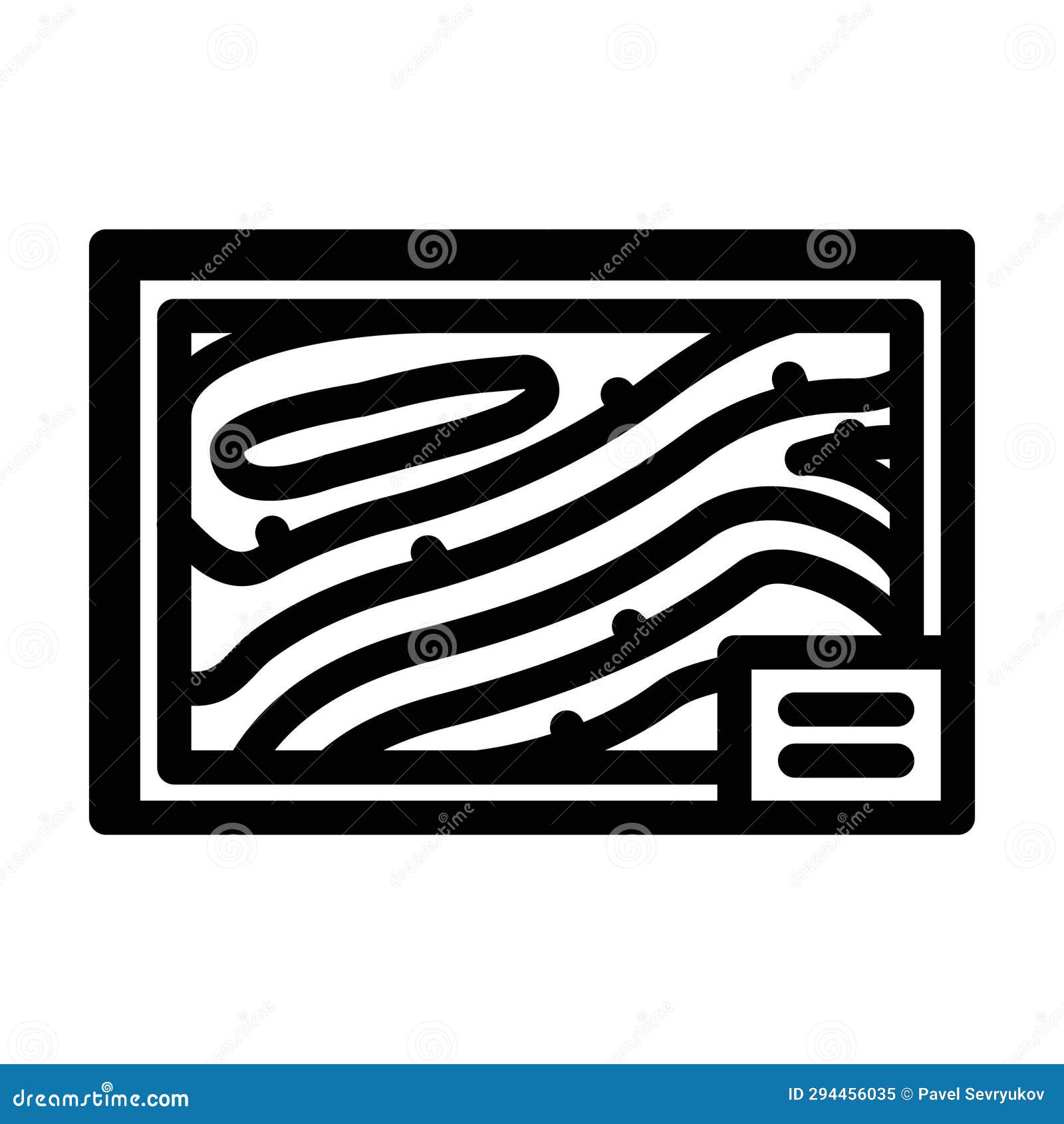 Geologic Mapping Mining Icon Doodle Illustration Royalty-Free Cartoon ...