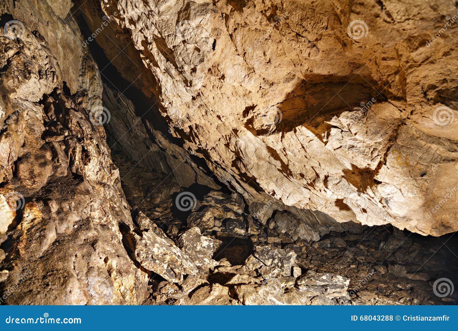 Geological cave stock photo. Image of mysterious, natural - 68043288