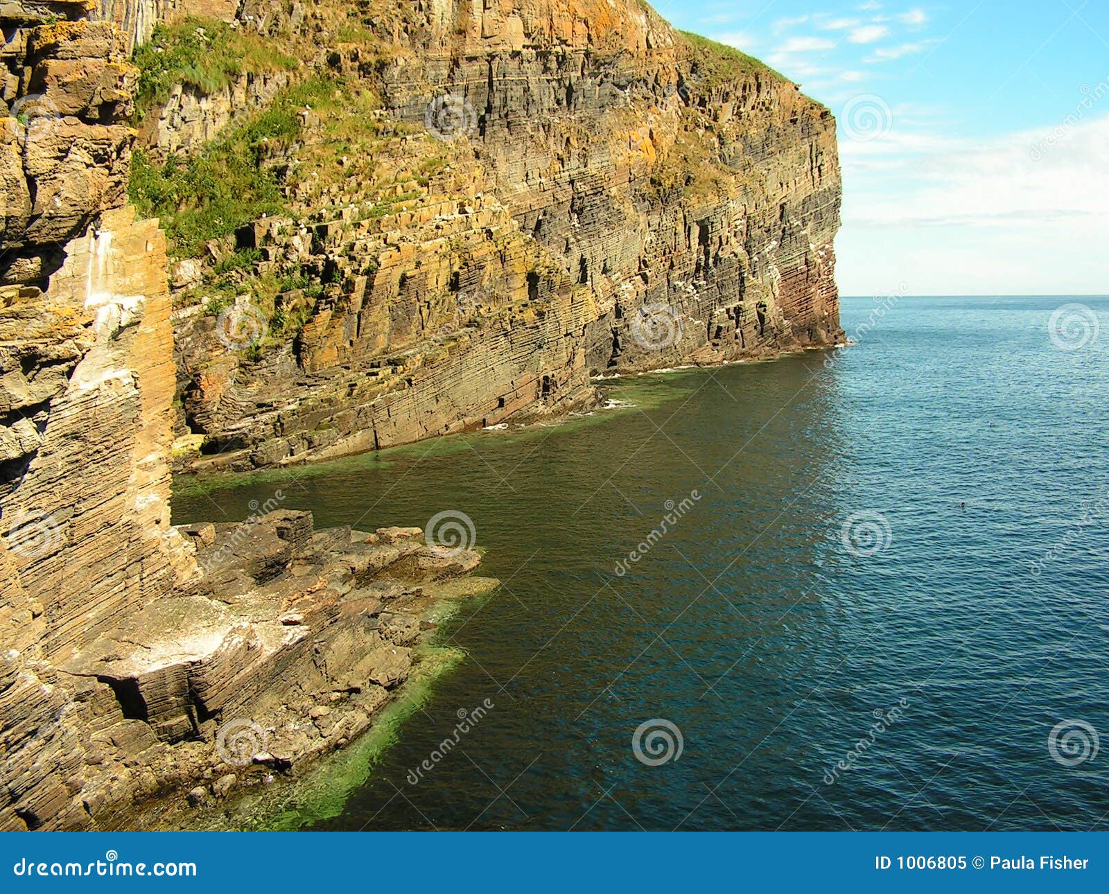 Geological Cliff Formation stock image. Image of face - 1006805