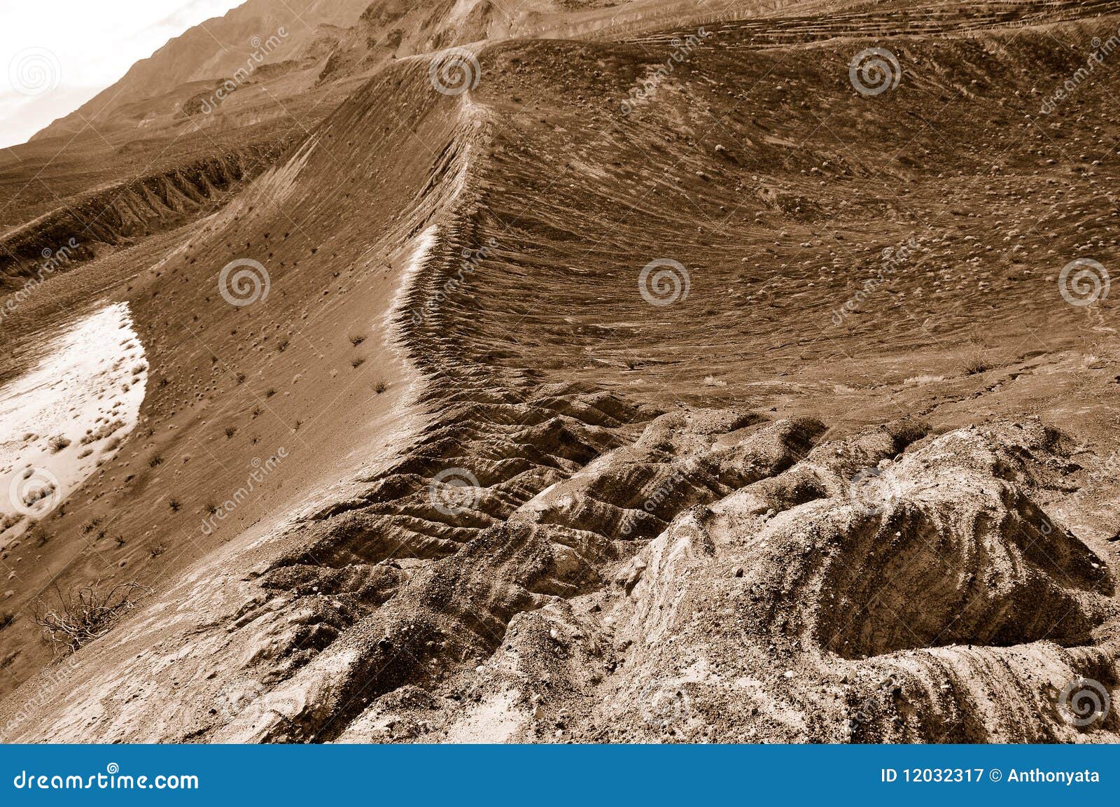 Geological Crater Landscape Stock Image - Image of horizon, majestic ...