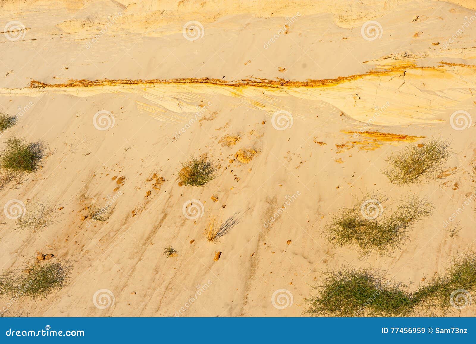 Geological cut of sands stock image. Image of crust, natural - 77456959