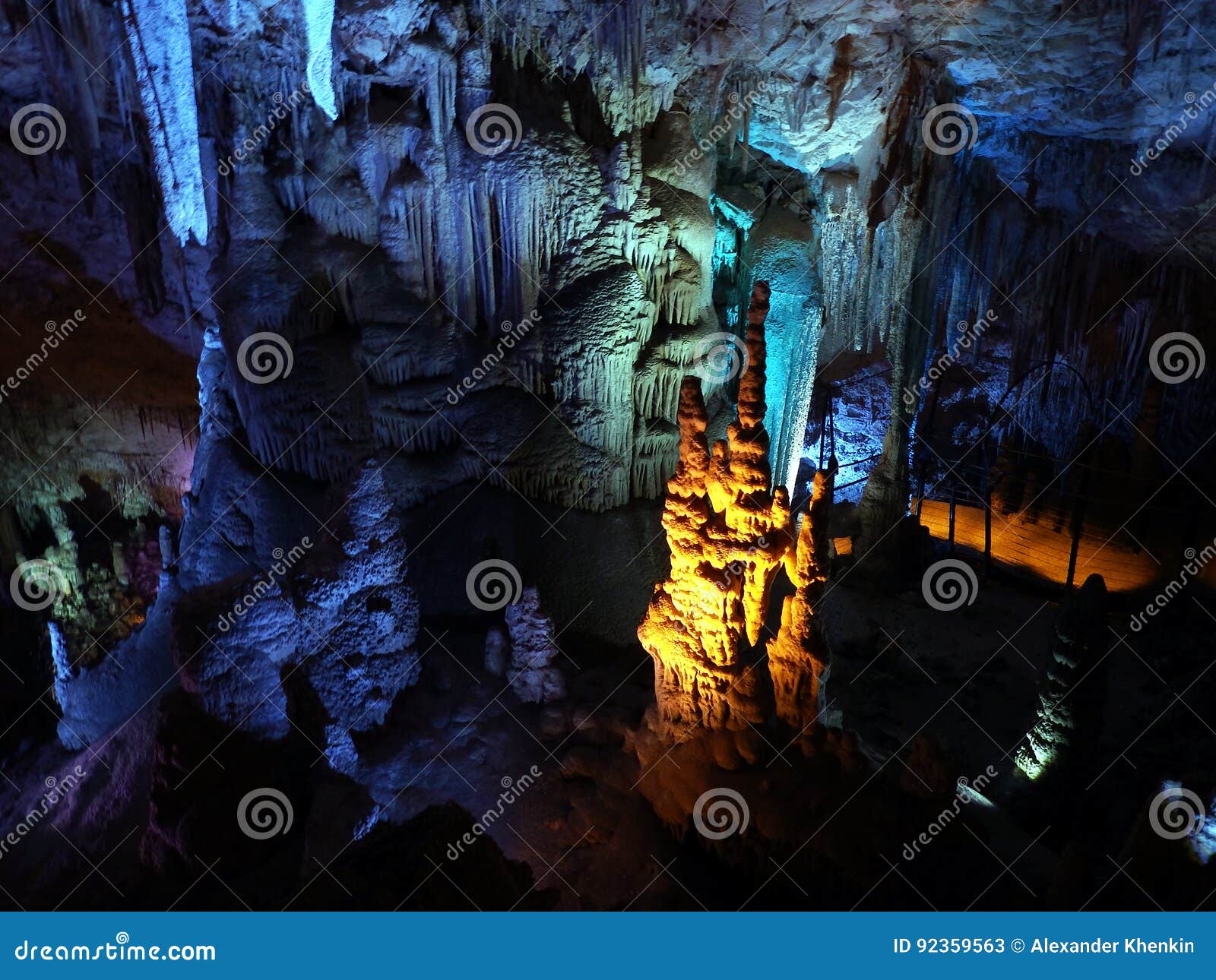 Geological Formation Underground. Stock Image - Image of water ...