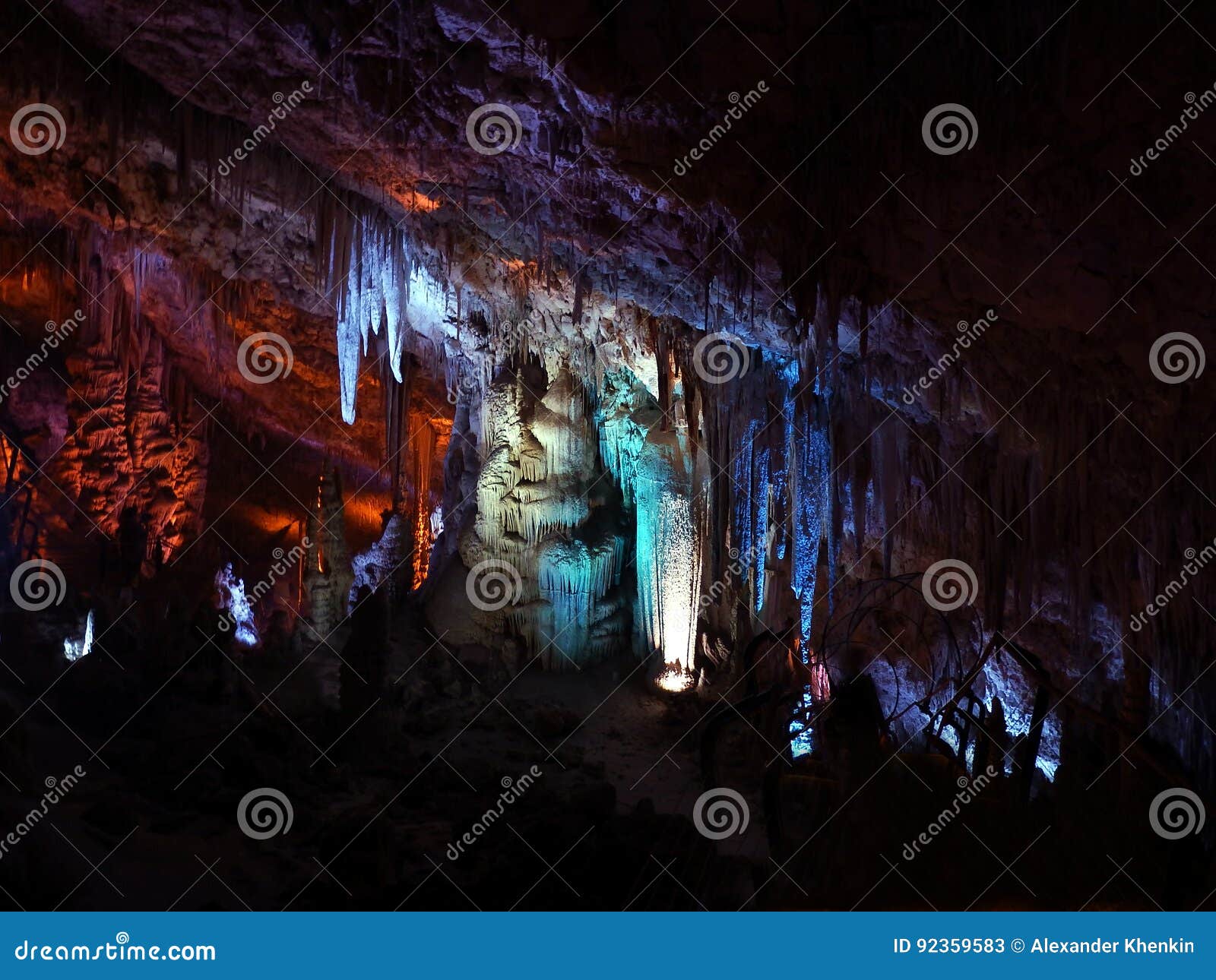 Geological Formation Underground. Stock Image - Image of beauty, light ...