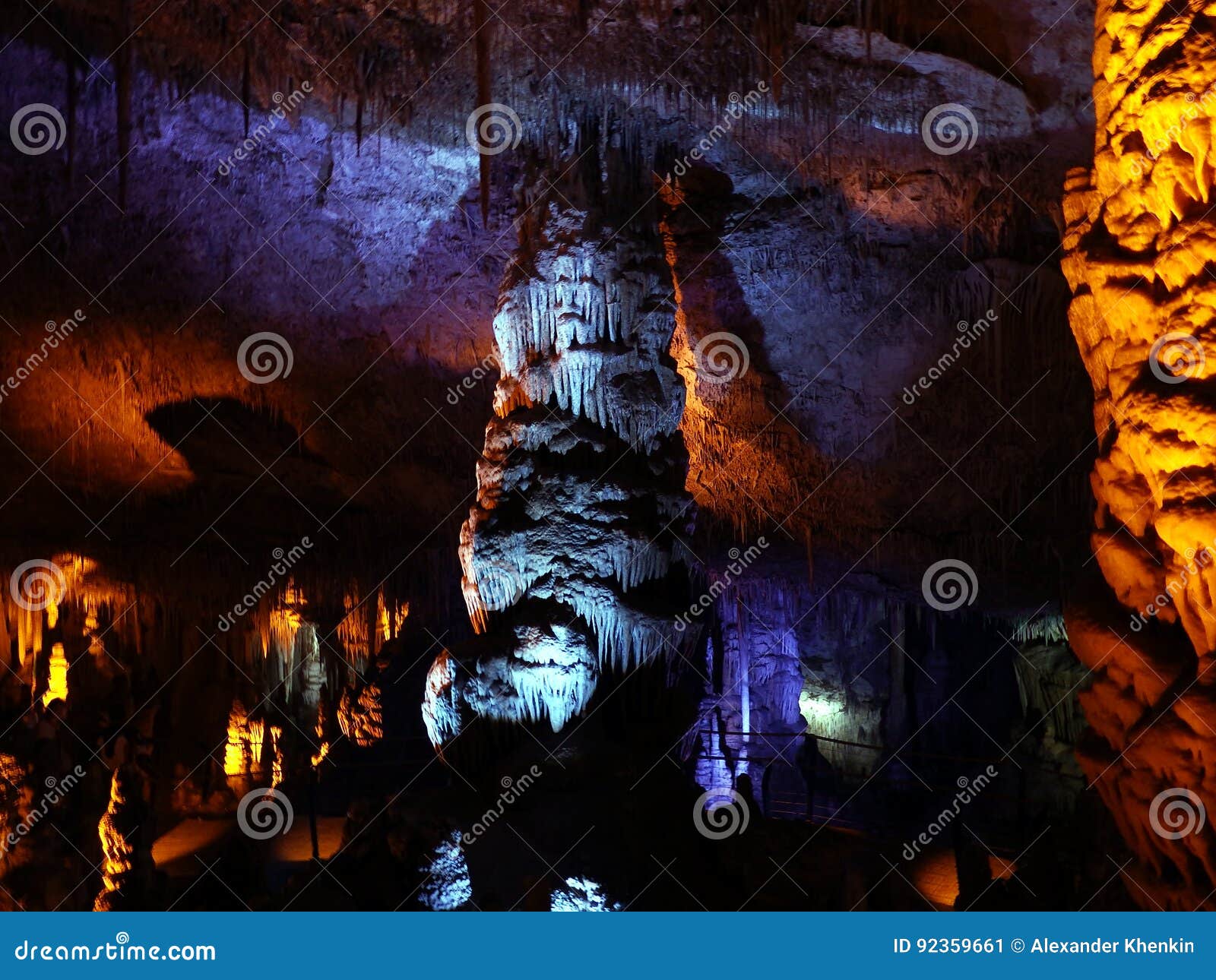 Geological Formation Underground. Stock Image - Image of stone, lite ...