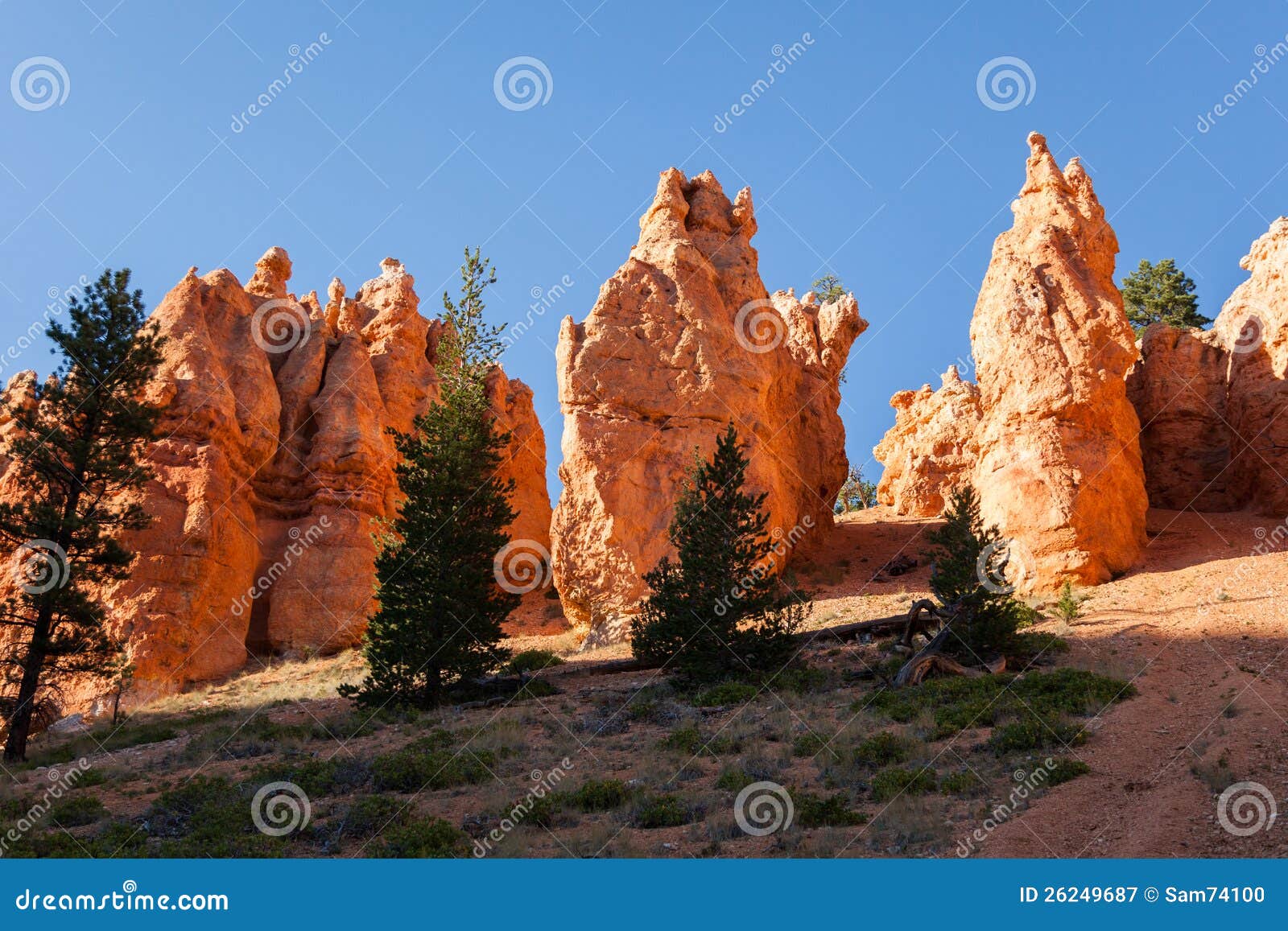 Geological Formations in Bryce Canyon Stock Image - Image of grand ...