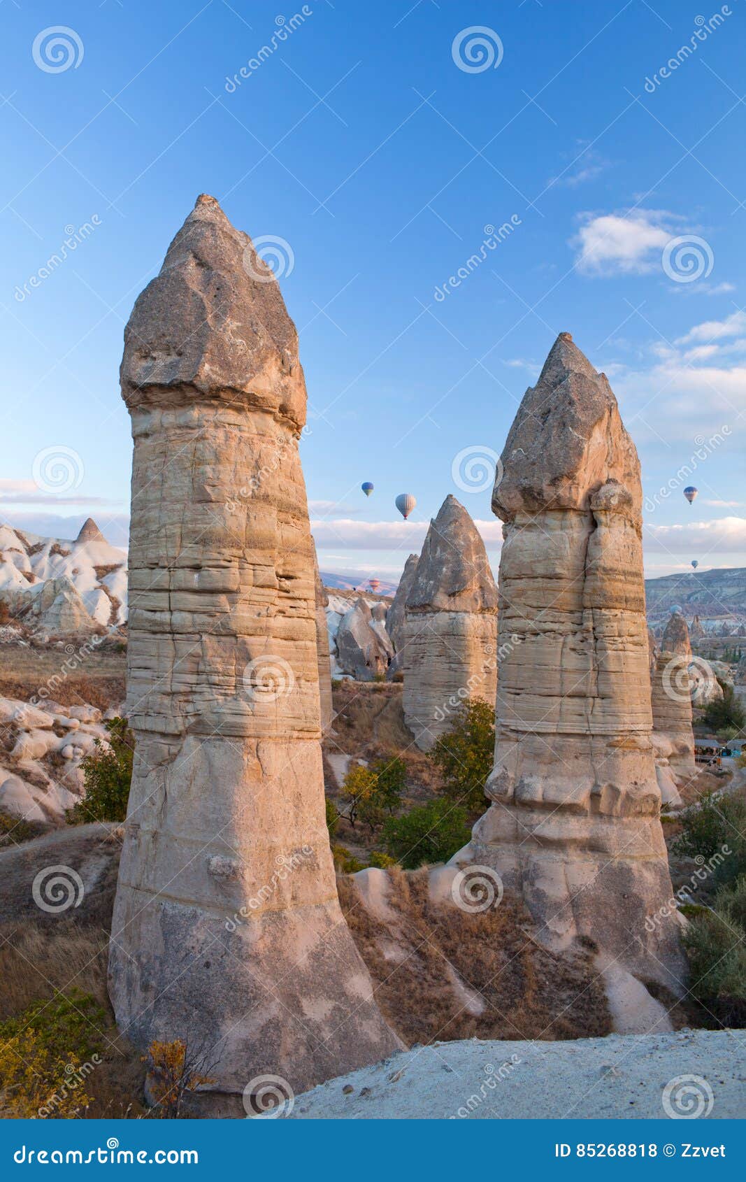 Geological Formations in Cappadocia, Central Anatolia, Tu Stock Photo ...