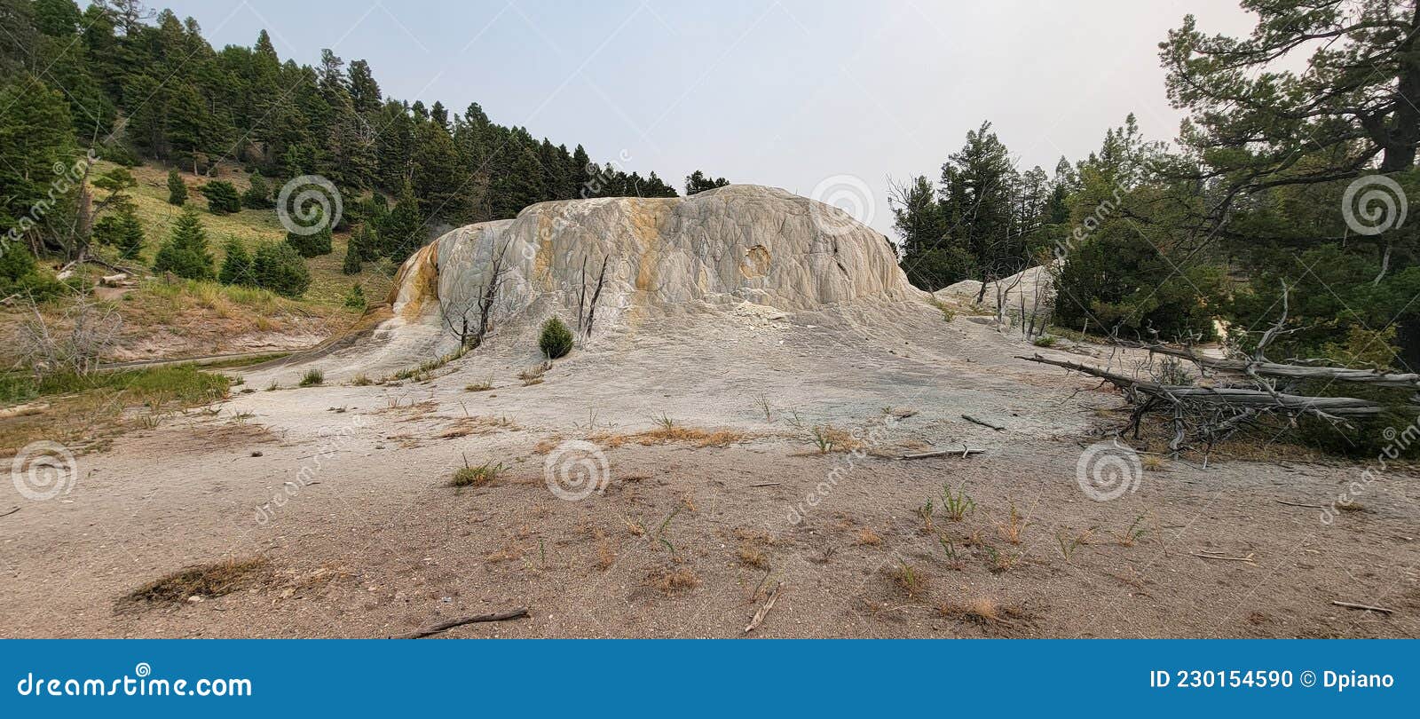 Geological Formations of Yellowstone National Park Stock Photo - Image ...