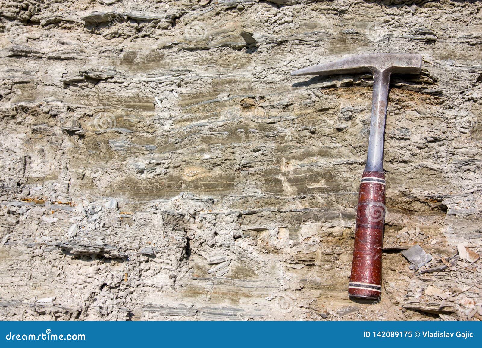 Geological Hammer on the Rocks Stock Image - Image of head, hammer ...