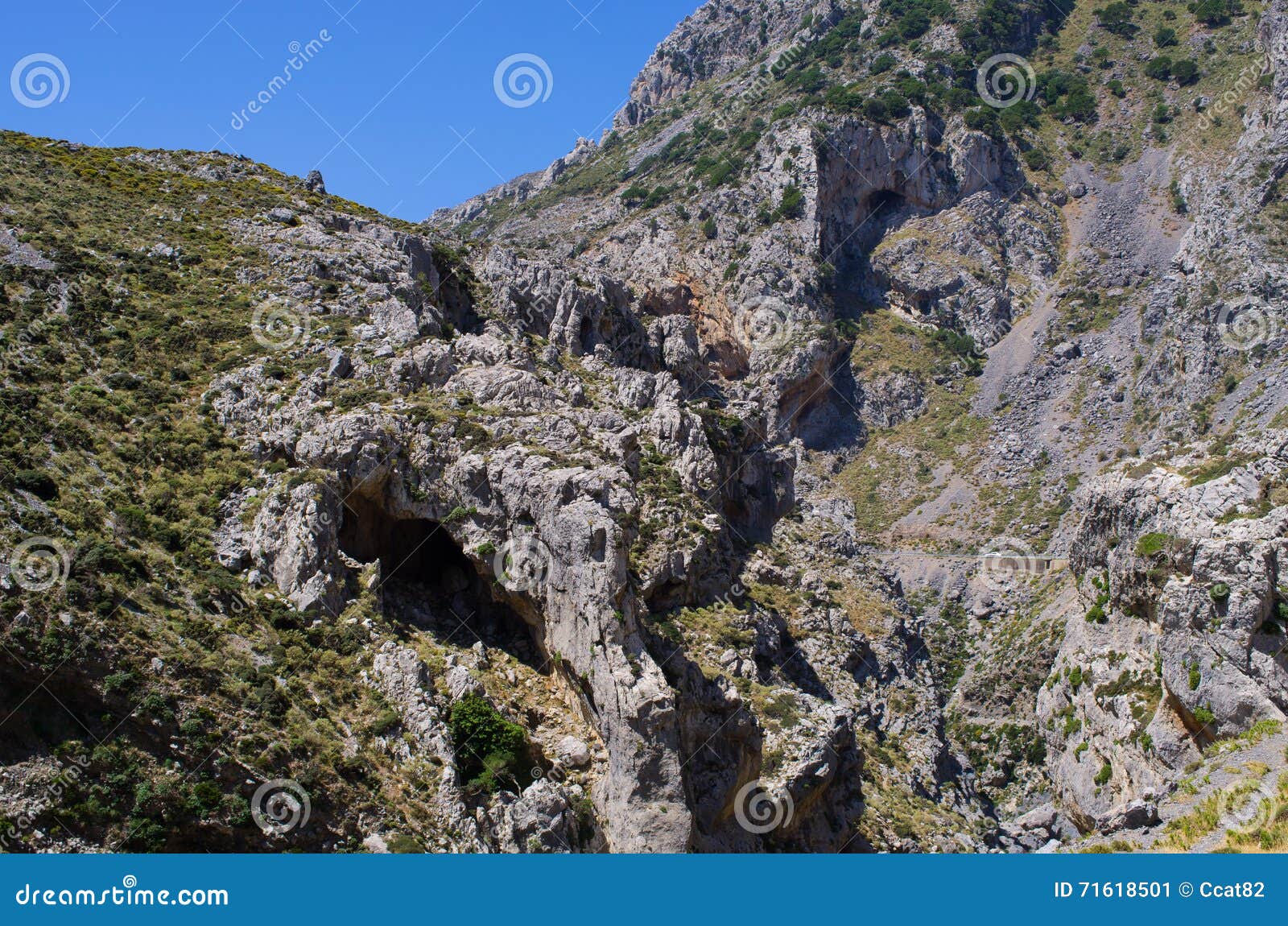 Geological Layers on Crete Island, Greece Stock Image - Image of layer ...