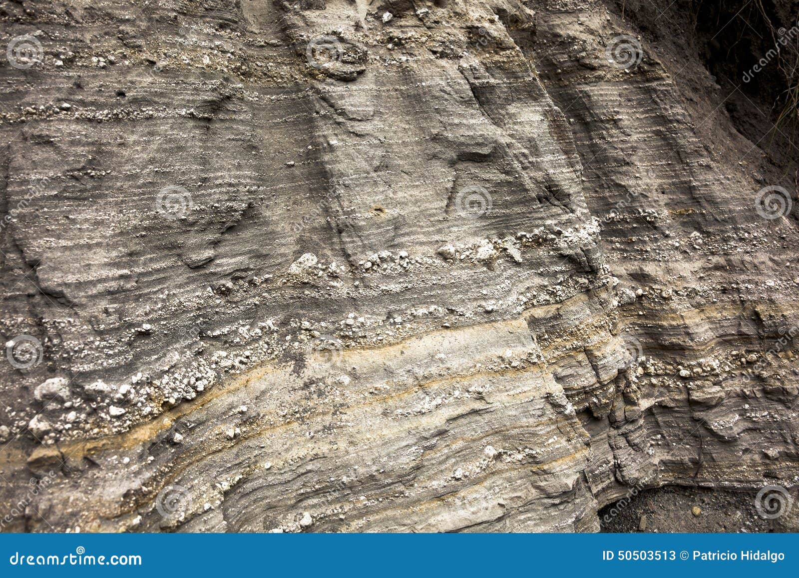 Geological Layers Of Earth - Layered Rock Background. Rock Layer ...