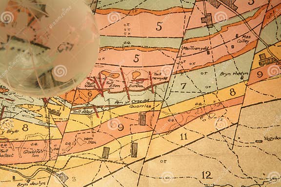Geological map and globe stock image. Image of world, mining - 273761