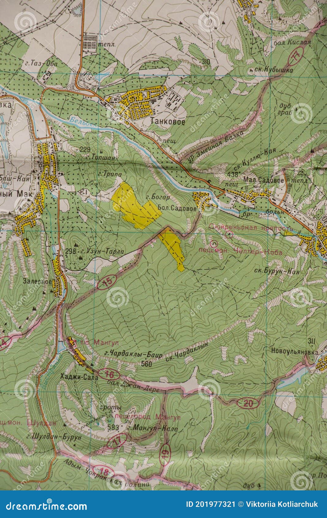 Geological Map for Training As Background Close-up Stock Image - Image ...
