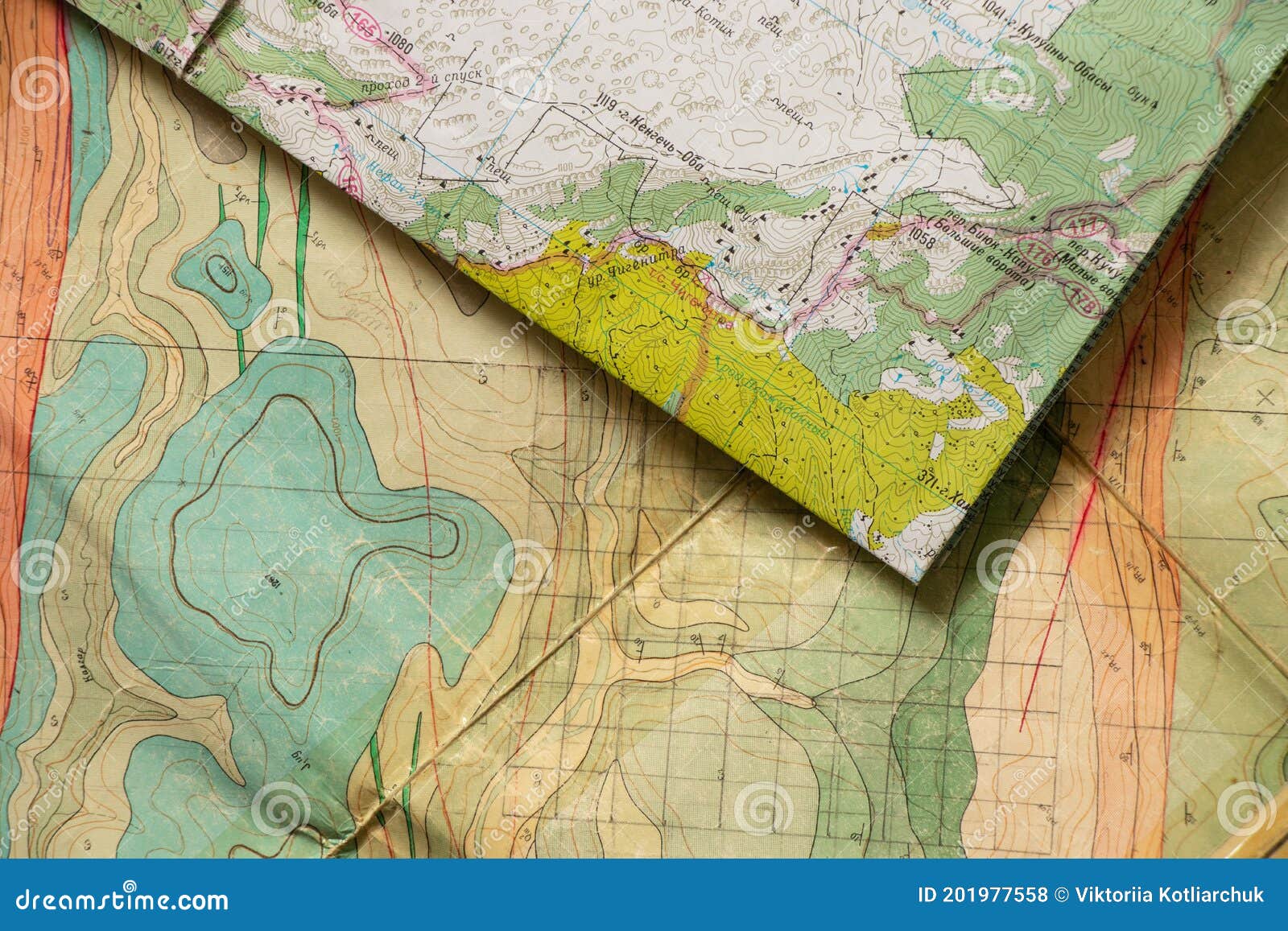 Geological Map for Training As Background Close-up Stock Photo - Image ...