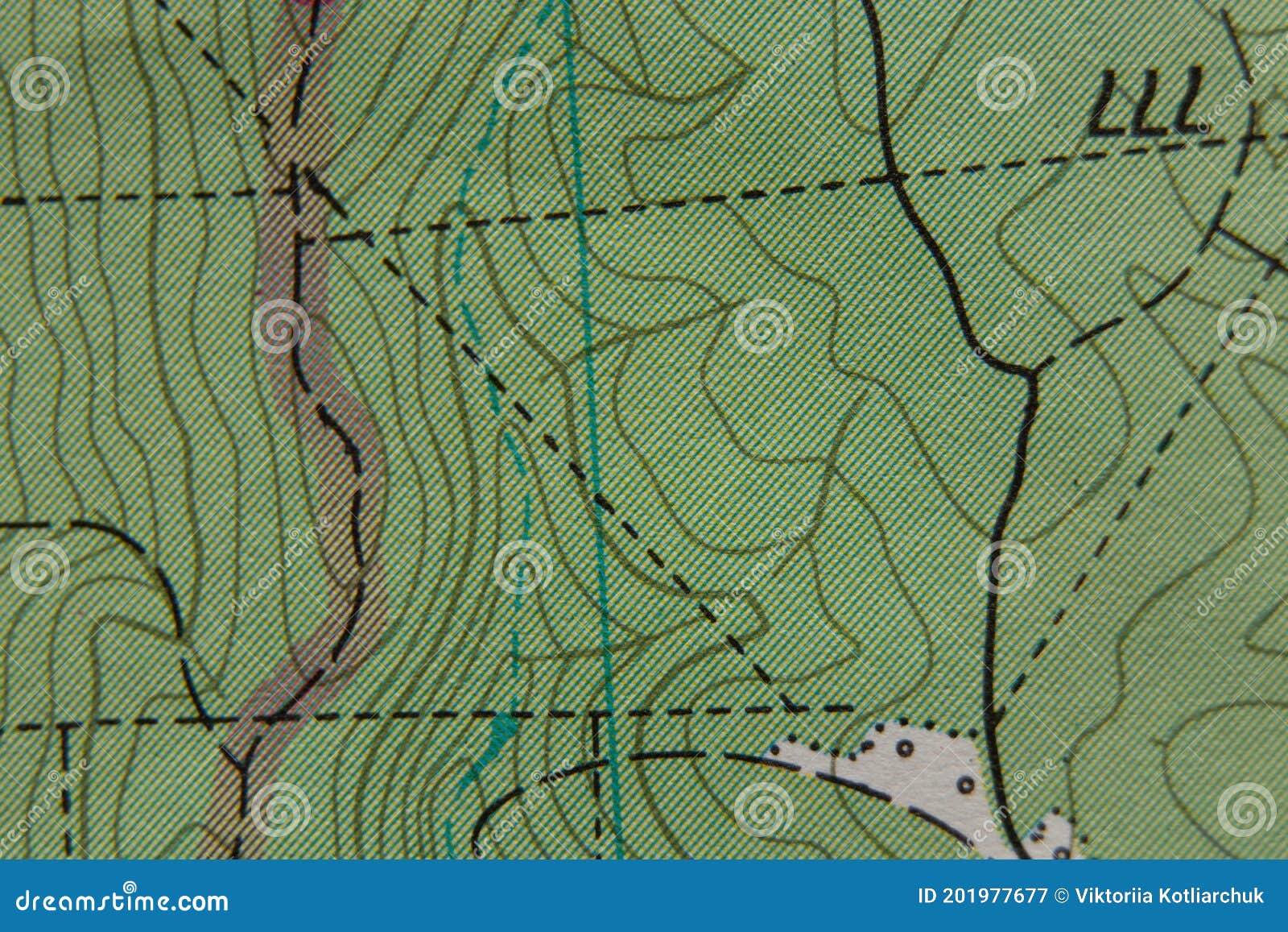 Geological Map for Training As Background Close-up Stock Image - Image ...