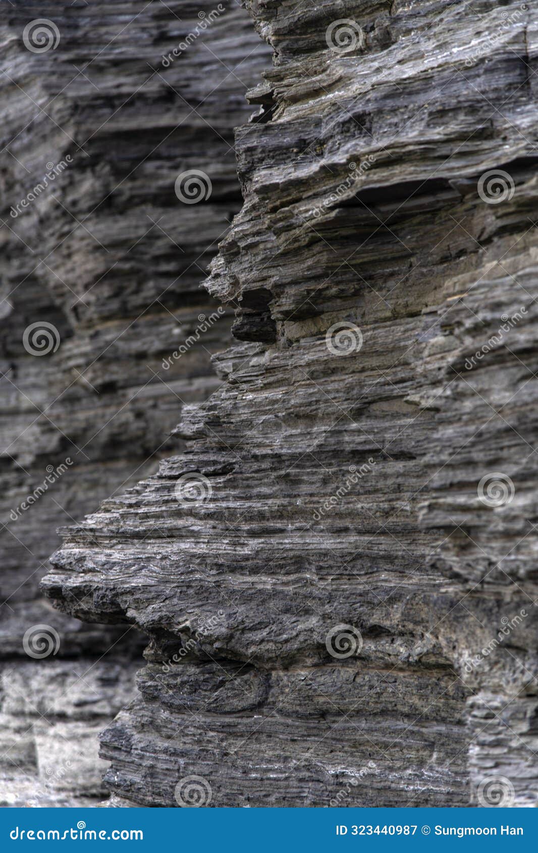 Surface of the Cliff at the Seaside Stock Image - Image of pattern ...