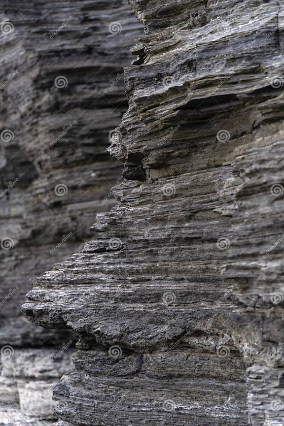 Surface of the Cliff at the Seaside Stock Image - Image of pattern ...