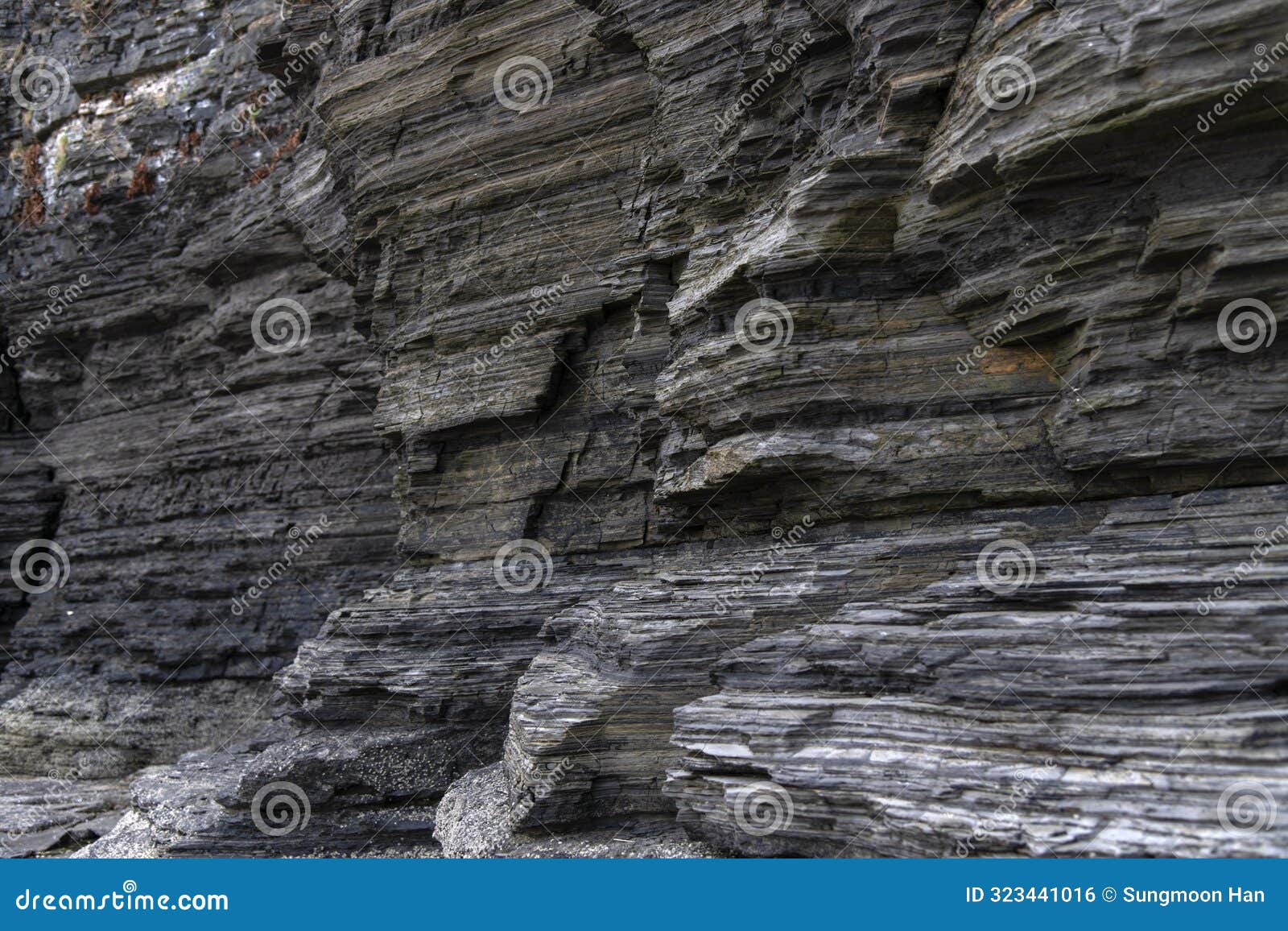 Surface of the Cliff at the Seaside Stock Photo - Image of nature ...
