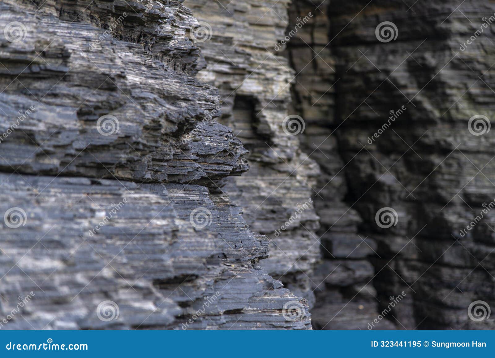 Surface of the Cliff at the Seaside Stock Image - Image of nature ...